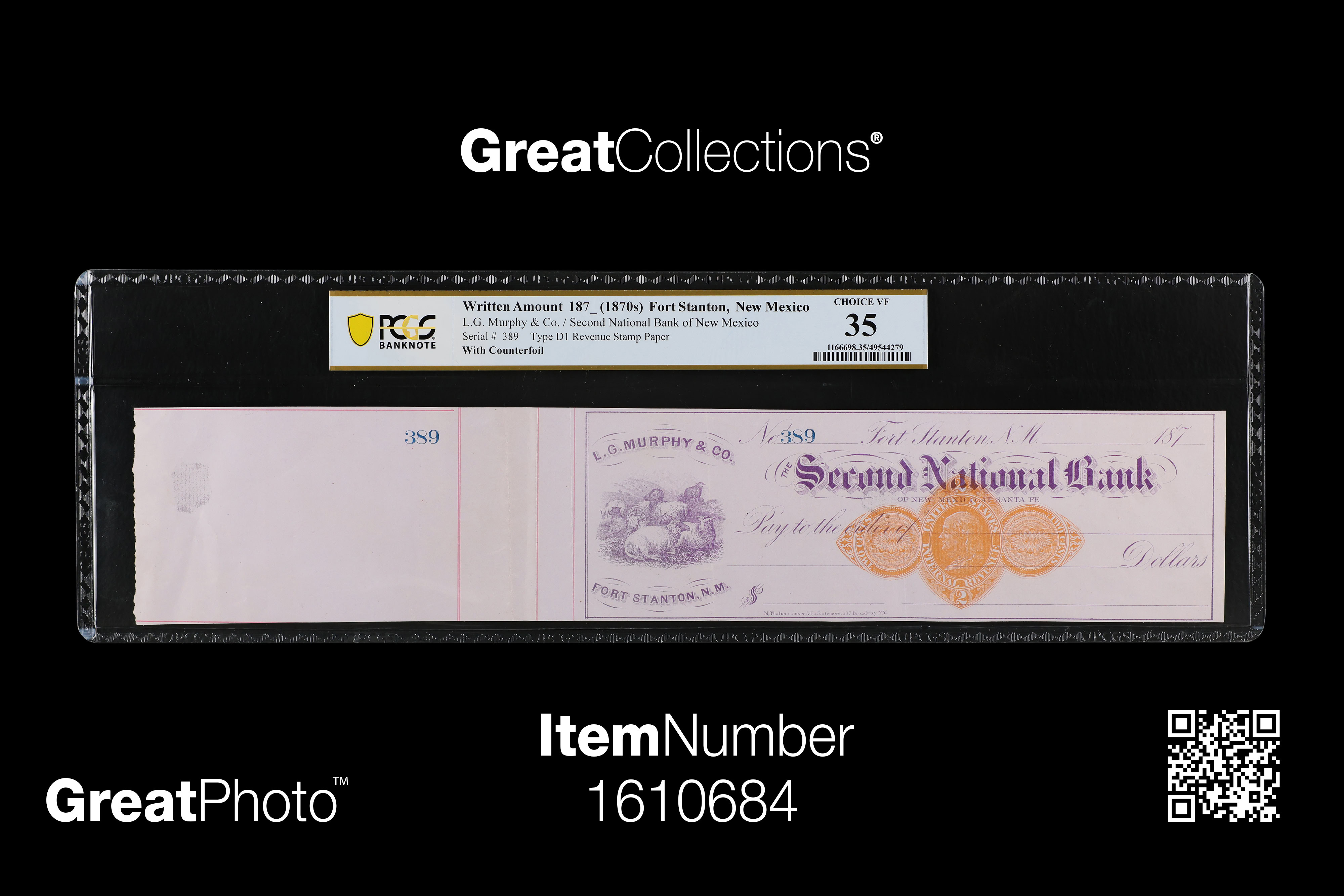 187_ (1870s) Fort Stanton, New Mexico L.G. Murphy & Co. / Second ...