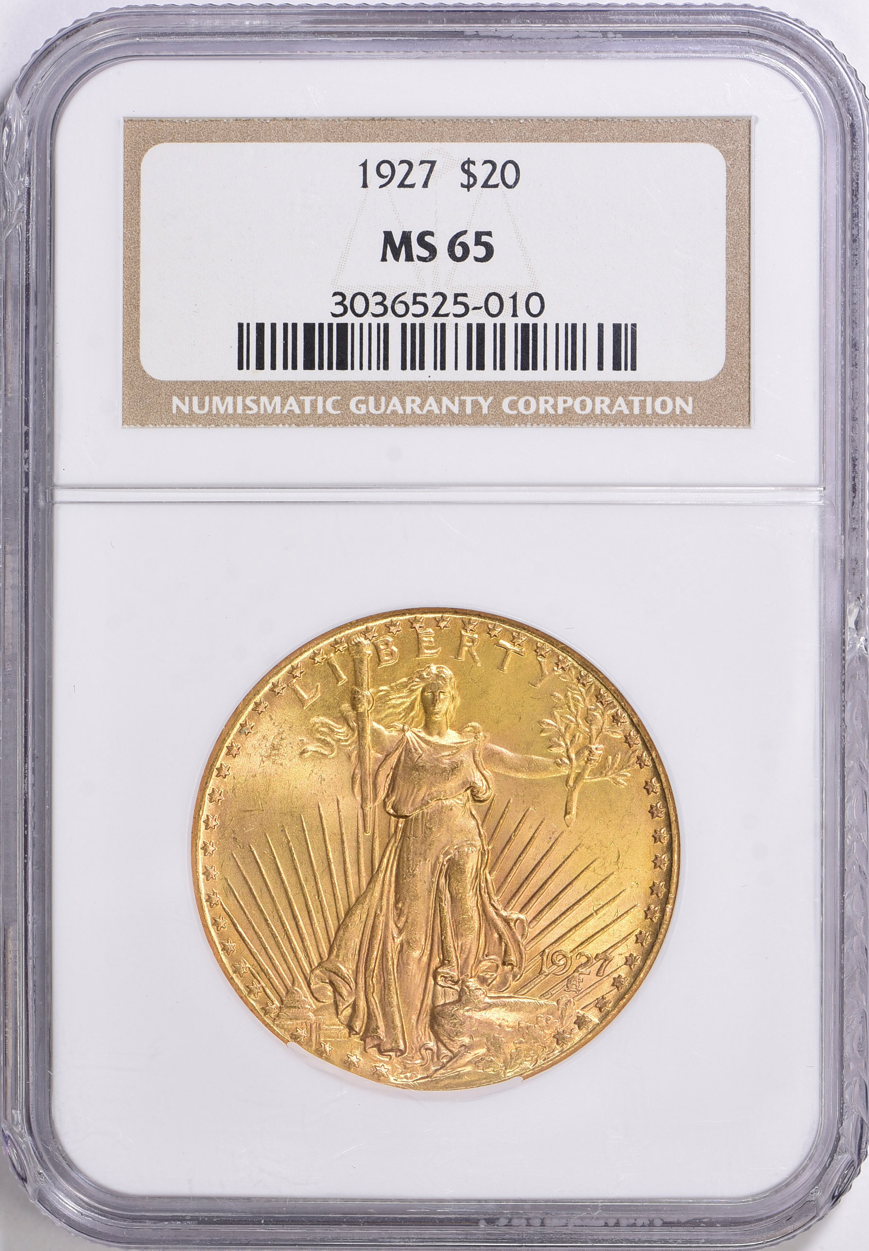 1927 Saint-Gaudens Gold Double Eagle NGC MS-65 (Item 1612078 ...