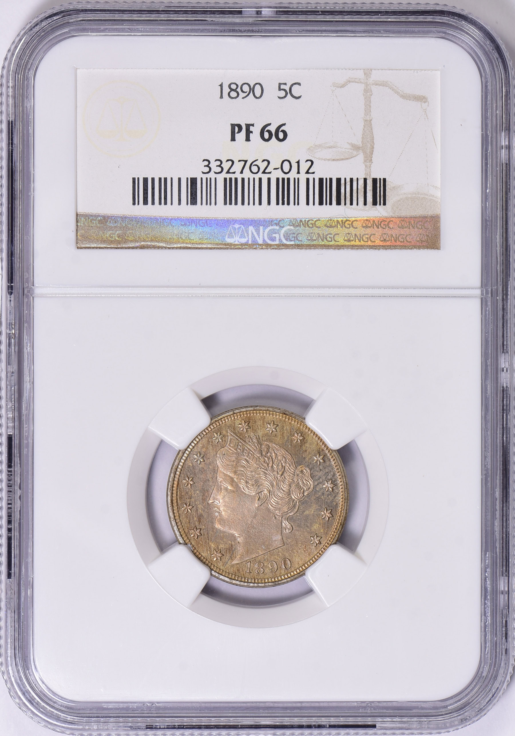 1890 Liberty Nickel NGC Proof-66 (Item 1612552) | GreatCollections Coin ...