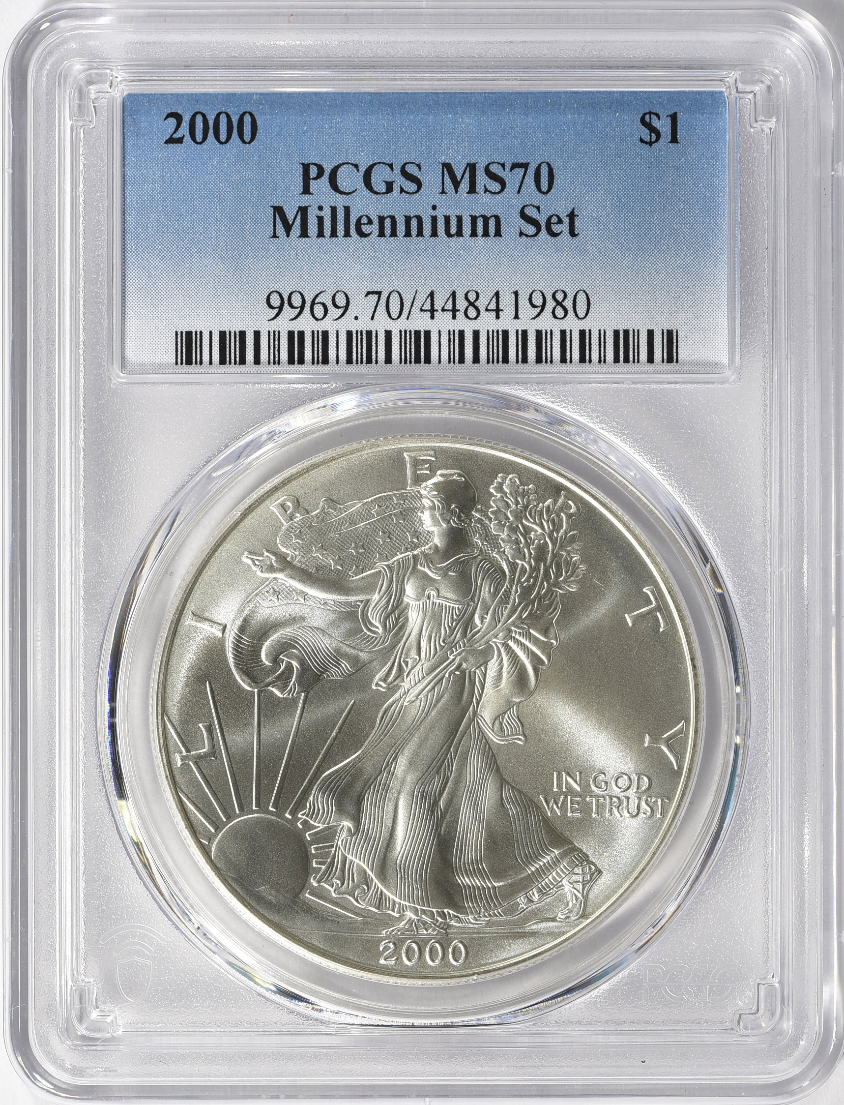 2000 $1 Silver Eagle From the Millennium Set PCGS MS-70 (Item 1612881 ...