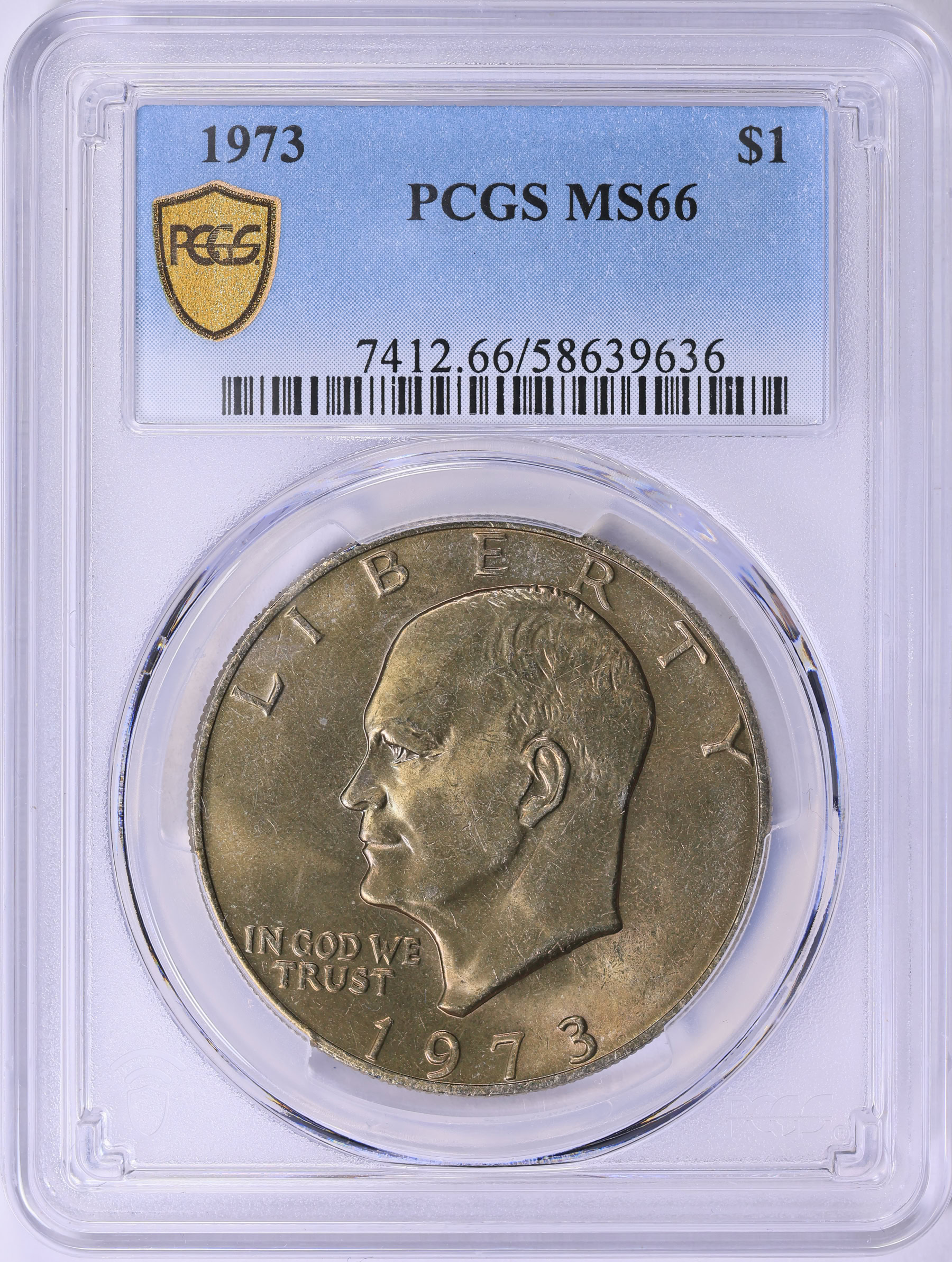1973 Eisenhower Dollar PCGS MS-66 (Toned) (Item 1612965) | GreatCollections Coin Auctions