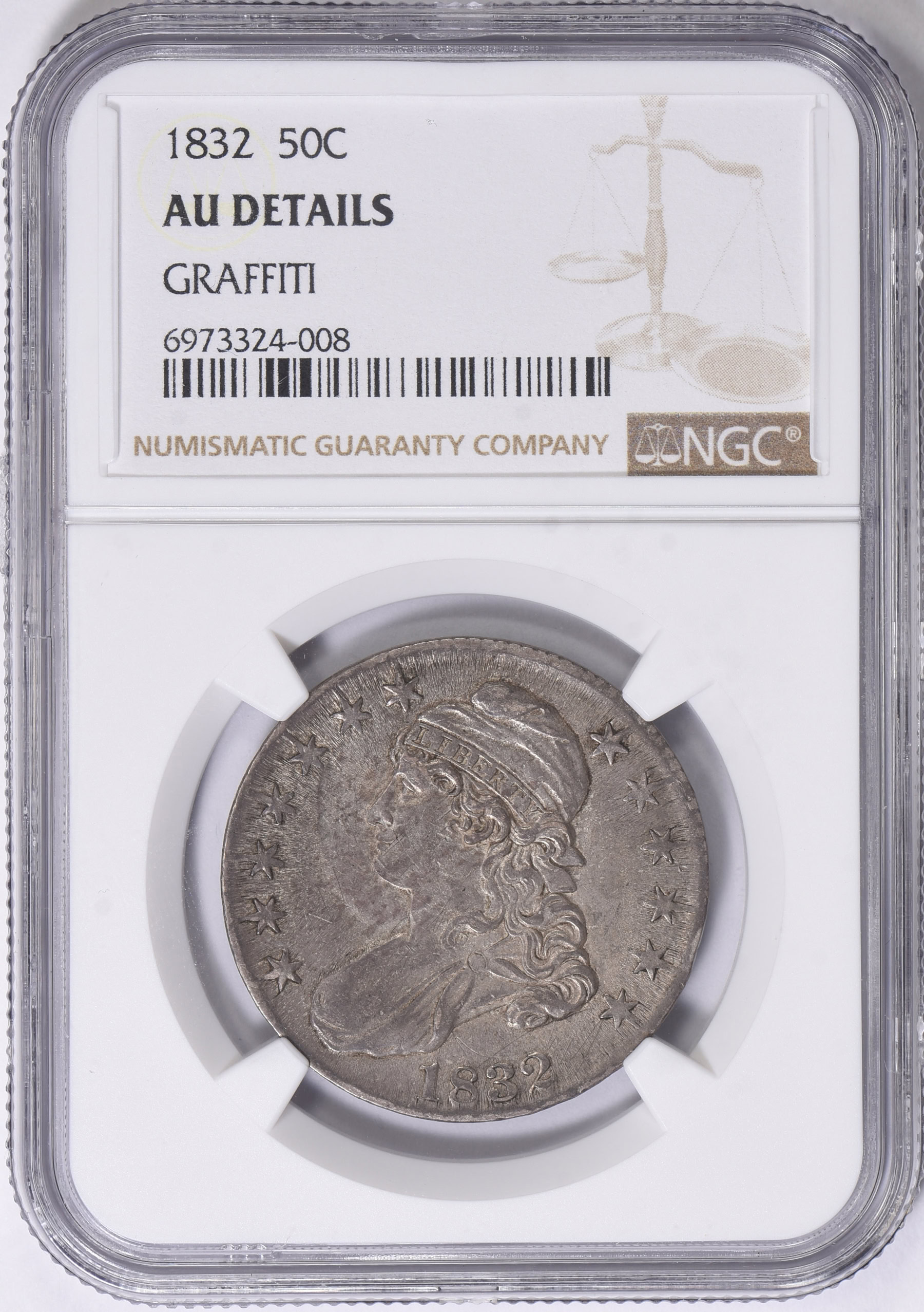 1832 Capped Bust Half Dollar Small Letters NGC AU Details (Item 1615338 ...
