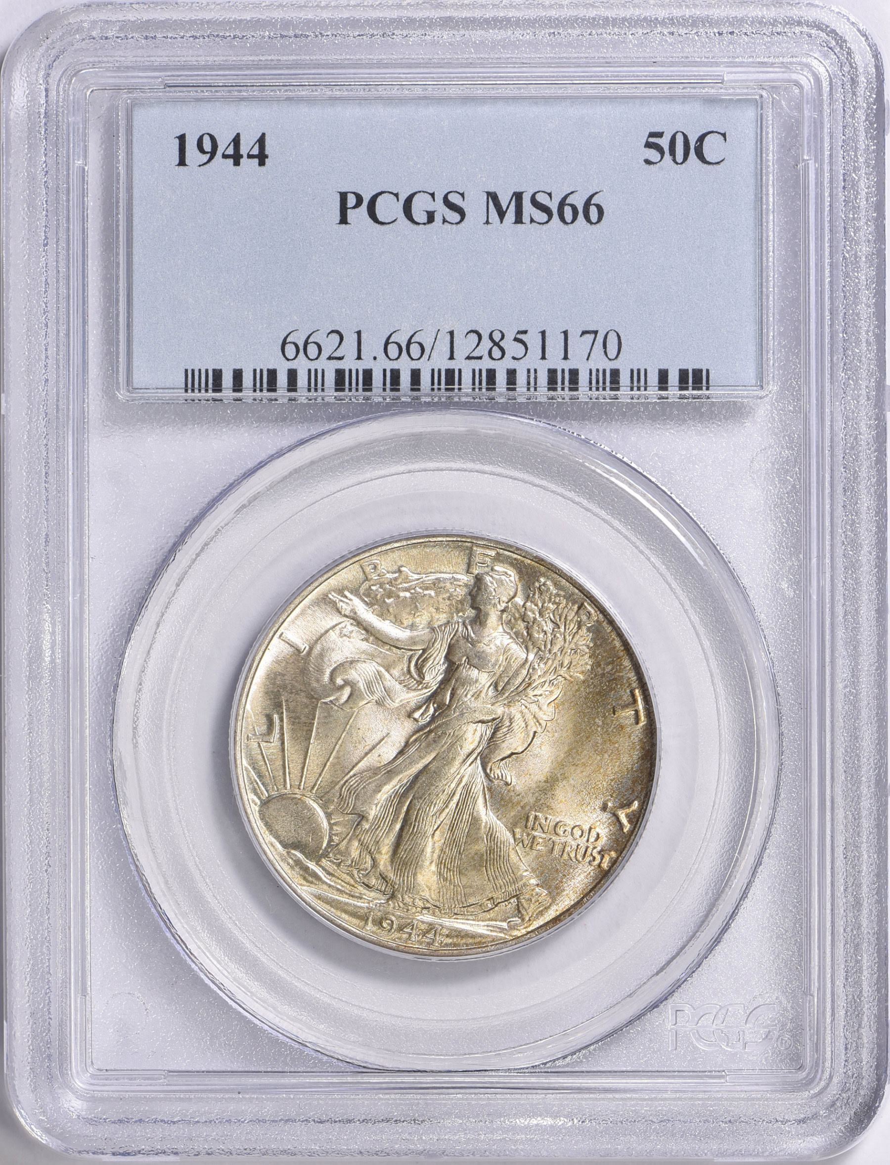 1944 Walking Liberty Half Dollar PCGS MS-66 (Item 1615624) | GreatCollections Coin Auctions