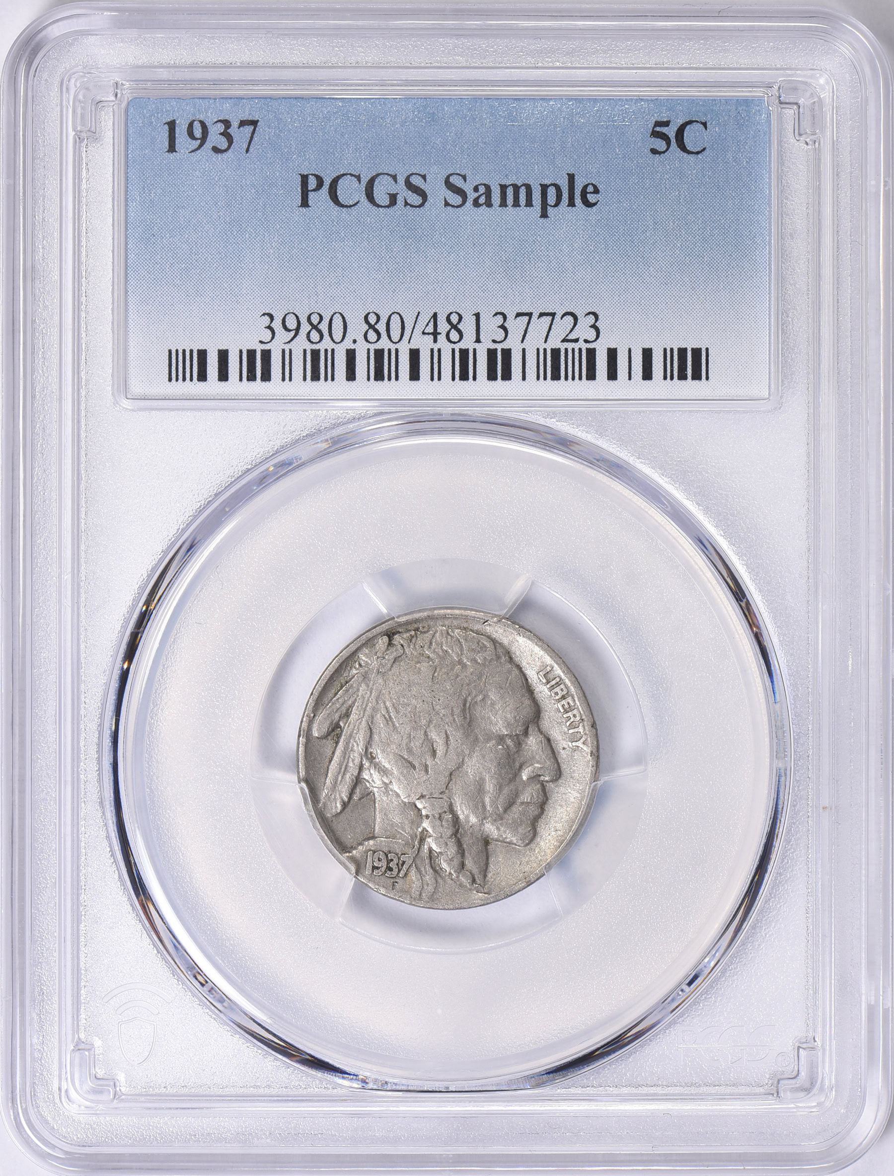 1937 Buffalo Nickel PCGS Certified (Sample Slab) (Item 1616346 ...