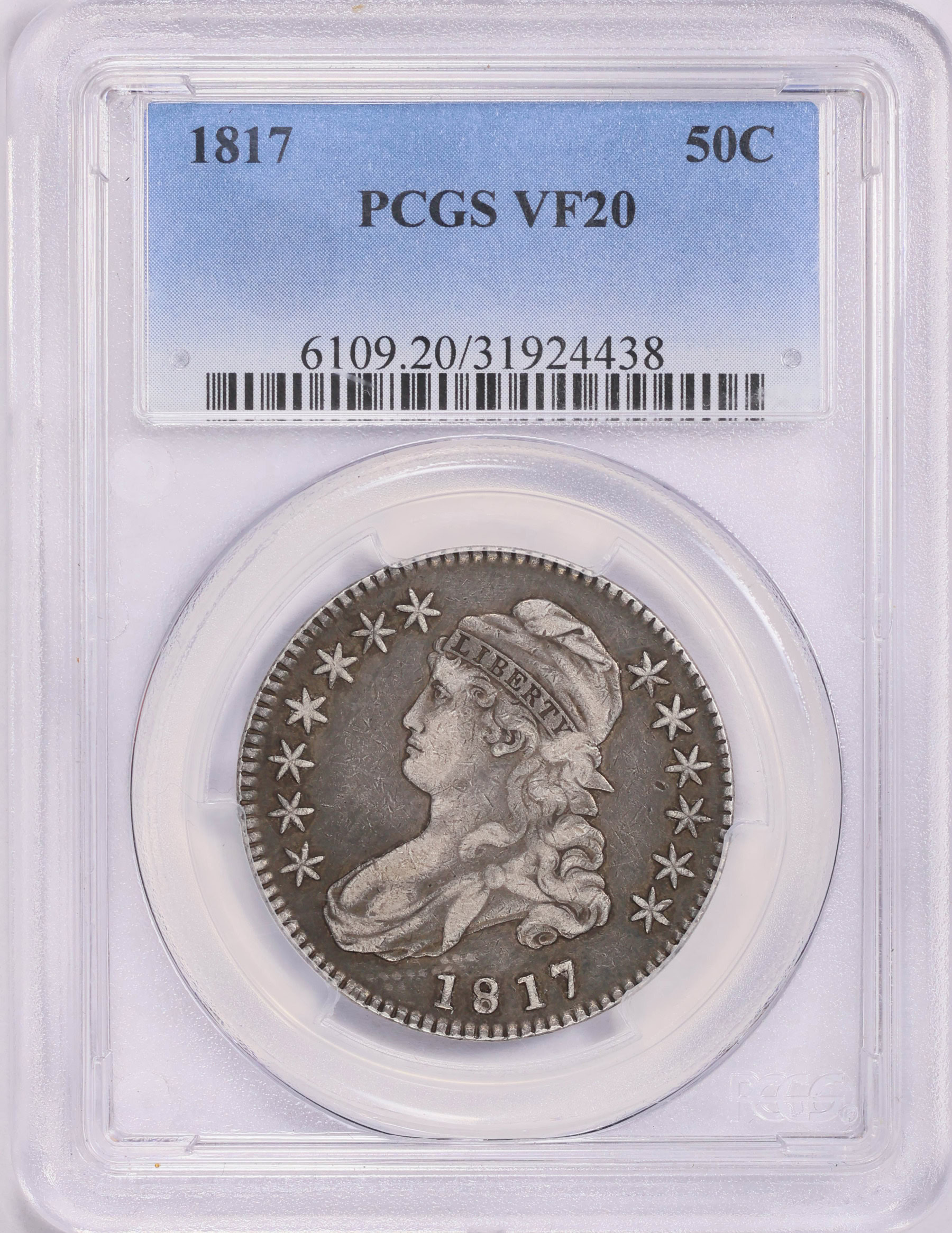 1817 Capped Bust Half Dollar PCGS VF-20 (Item 1617430 ...