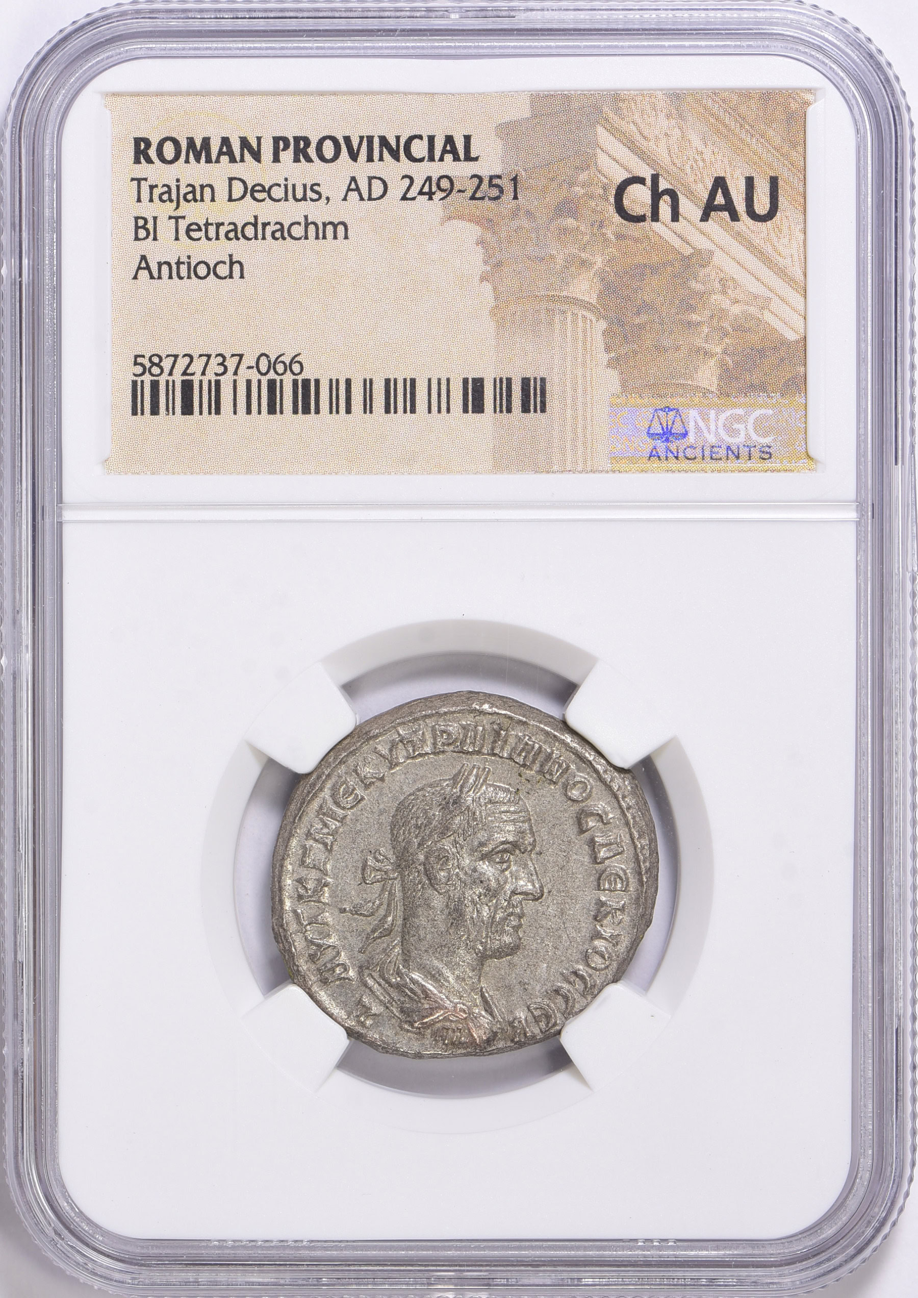 Ancient Roman Empire, Provincial Syria. Trajan Decius (A.D. 249-251) BI ...