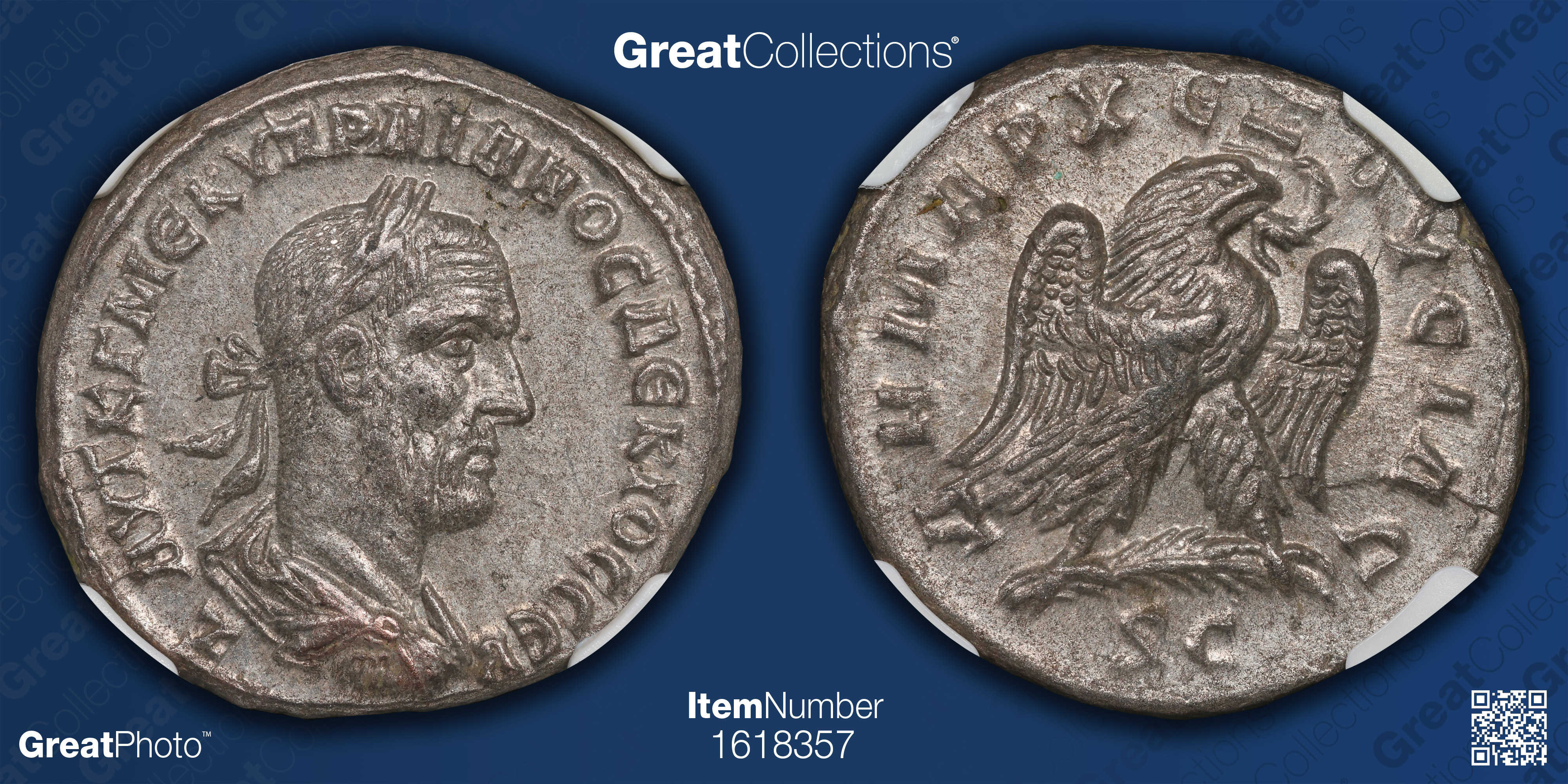 Ancient Roman Empire, Provincial Syria. Trajan Decius (A.D. 249-251) BI ...
