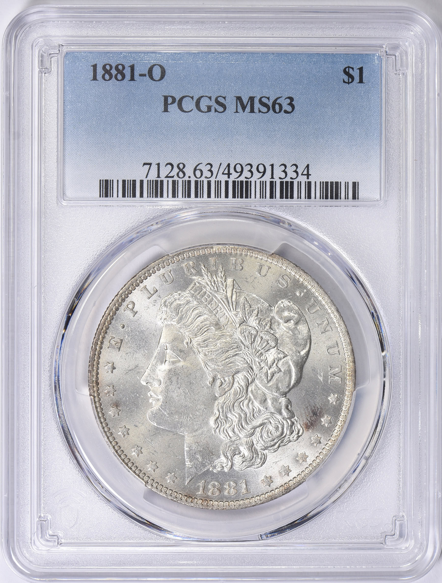 1881-O Morgan Silver Dollar PCGS MS-63 (Item 1618739) | GreatCollections Coin Auctions