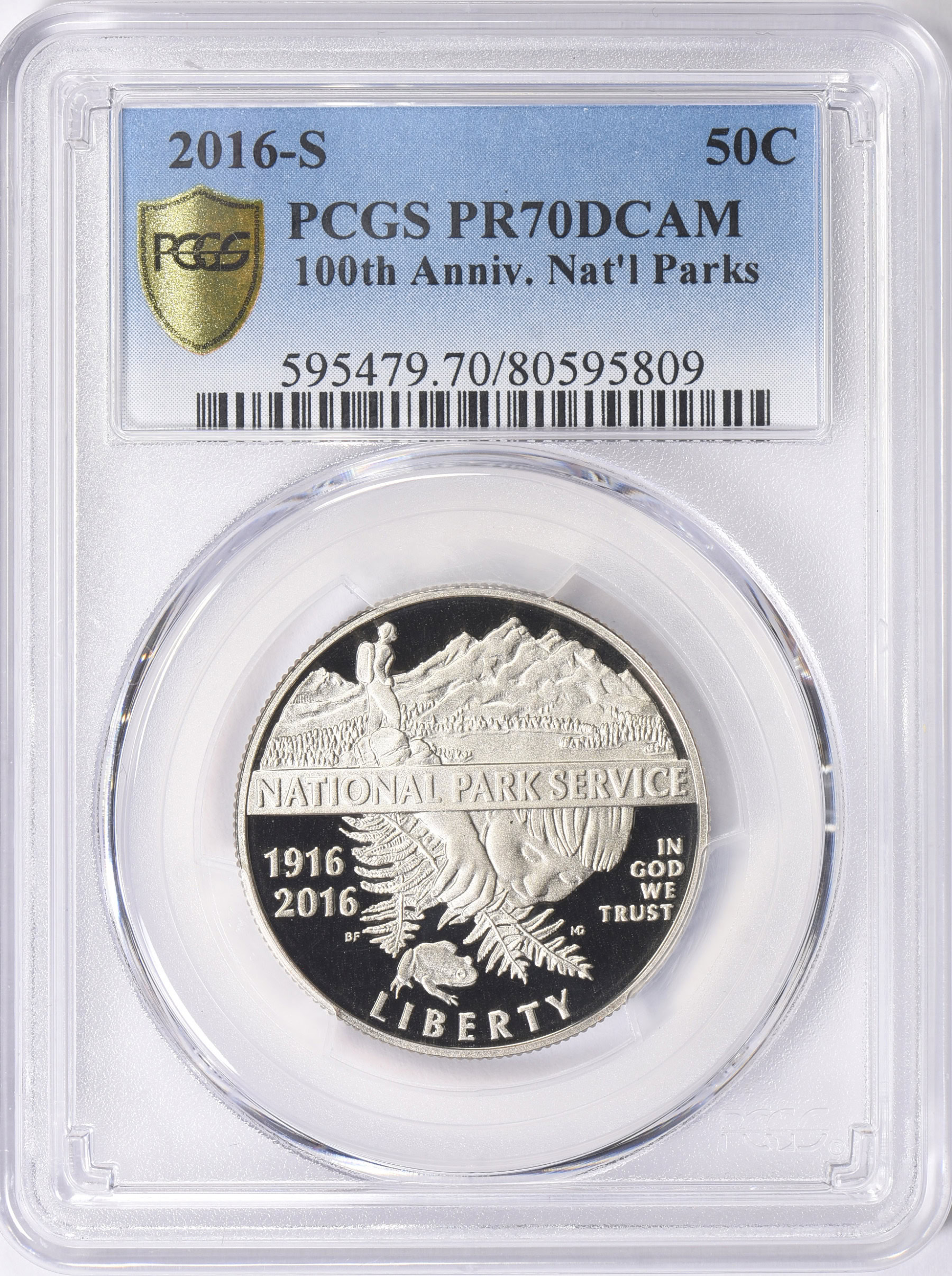 2016-S National Parks Clad Half Dollar 100th Anniversary National Parks PCGS Proof-70 DCAM (Item ...