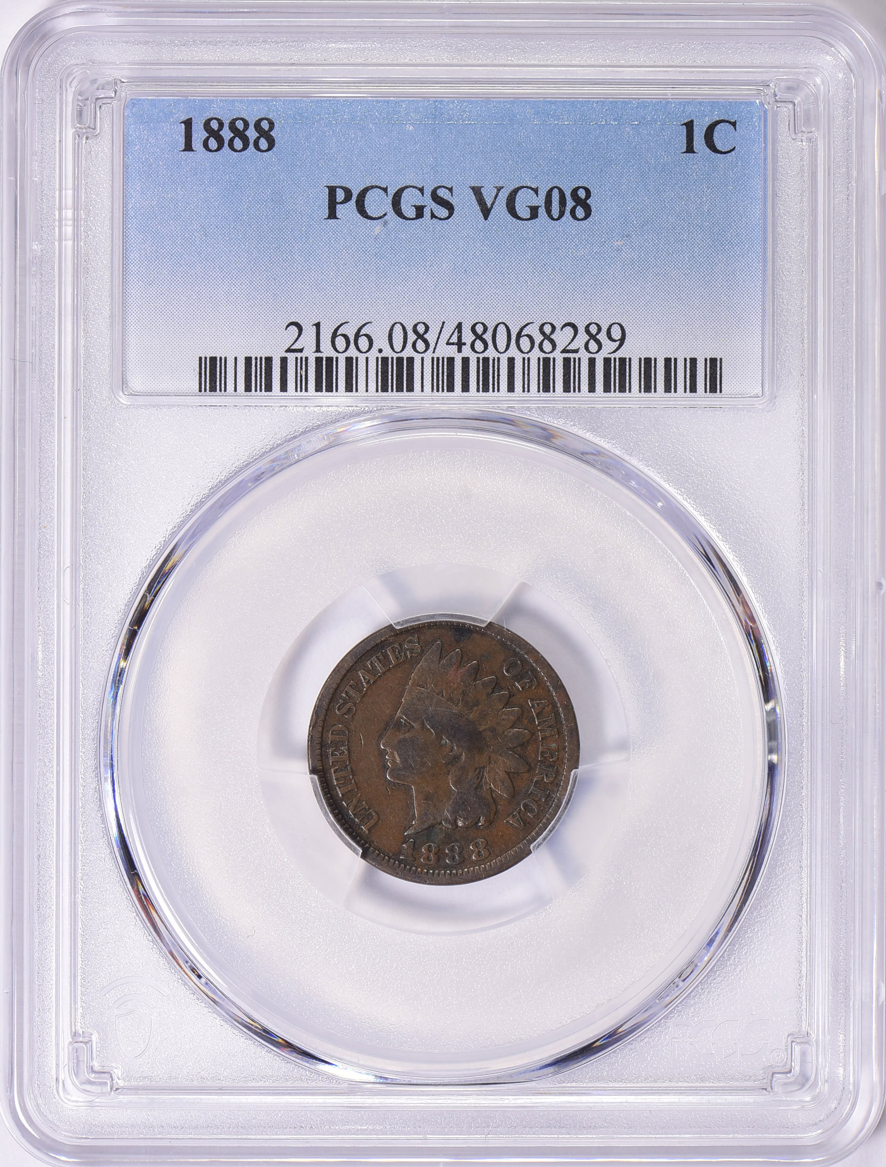 1888 Indian Cent PCGS VG-08 BN (Item 1621254) | GreatCollections Coin Auctions
