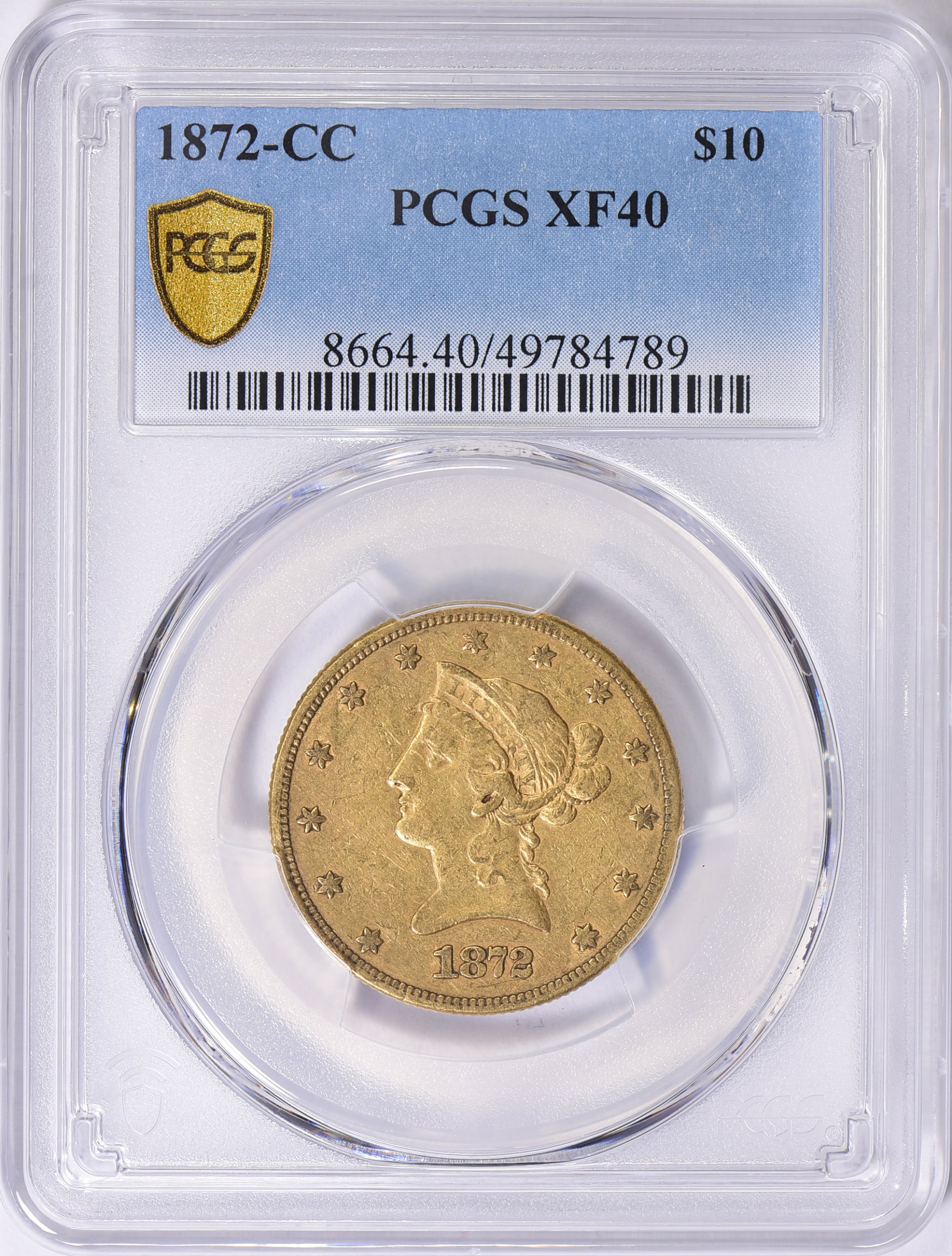 1872-CC Liberty Gold Eagle PCGS XF-40 (Item 1621584) | GreatCollections Coin Auctions
