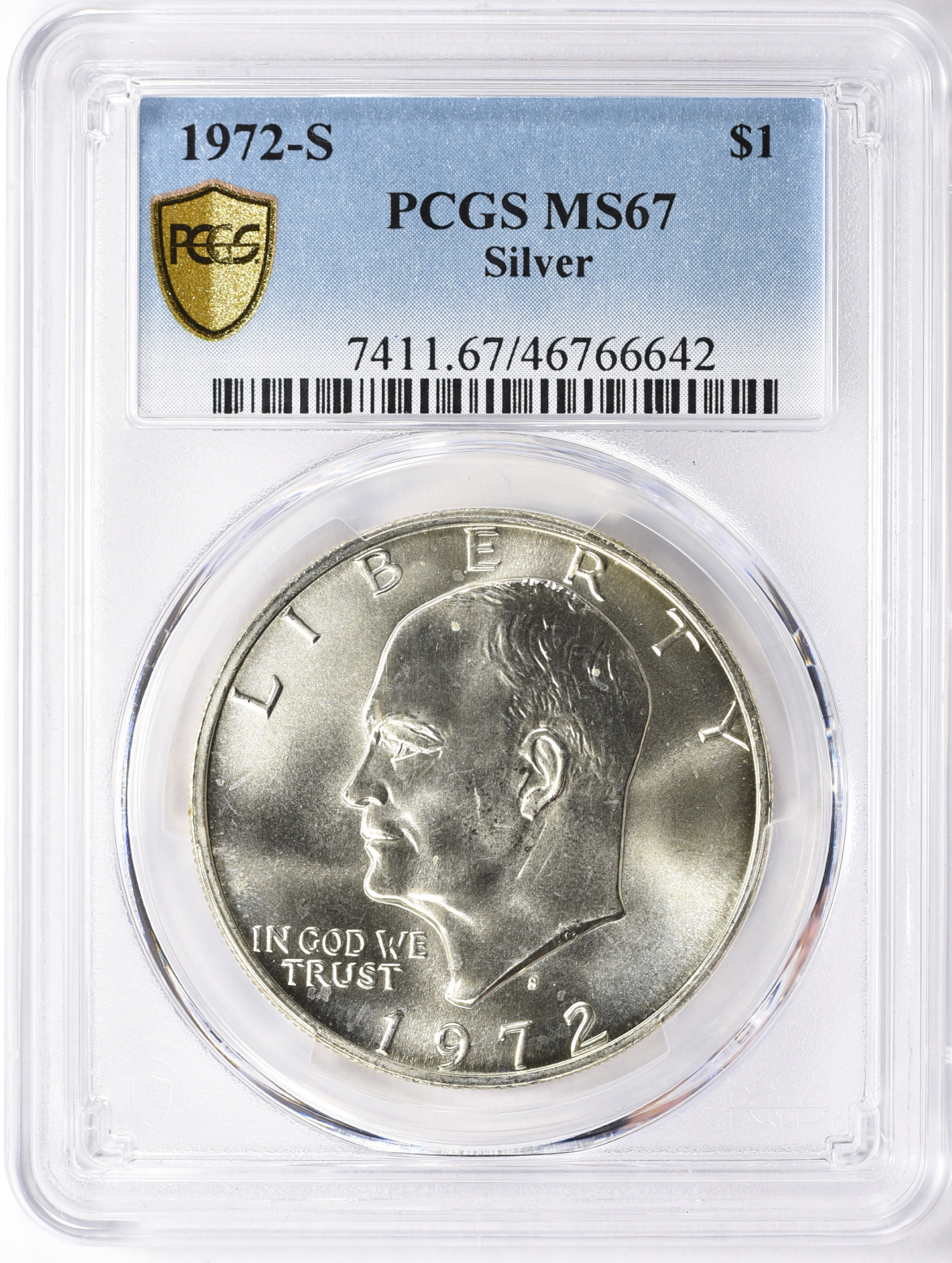 1972-S Eisenhower Dollar Silver PCGS MS-67 (Item 1621785 ...