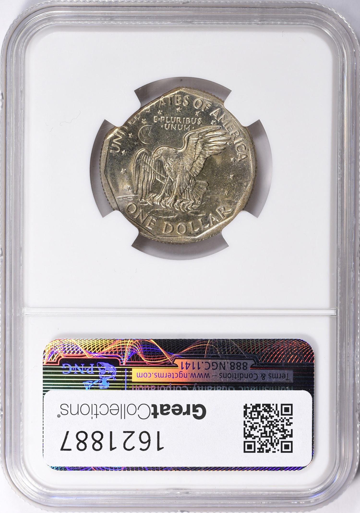 Mint Error 1979-D $1 Susan B. Anthony Struck On A 6% Straight Clip ...