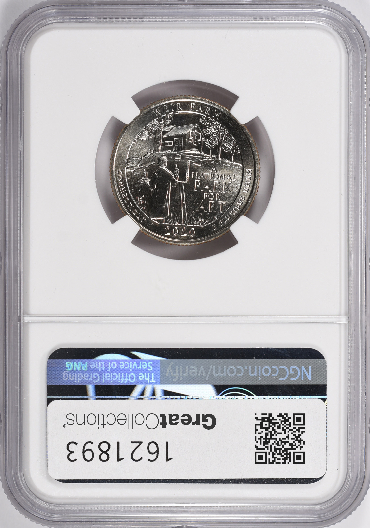 Mint Error 2020-W America the Beautiful Quarter Weir Farm Historic Site ...