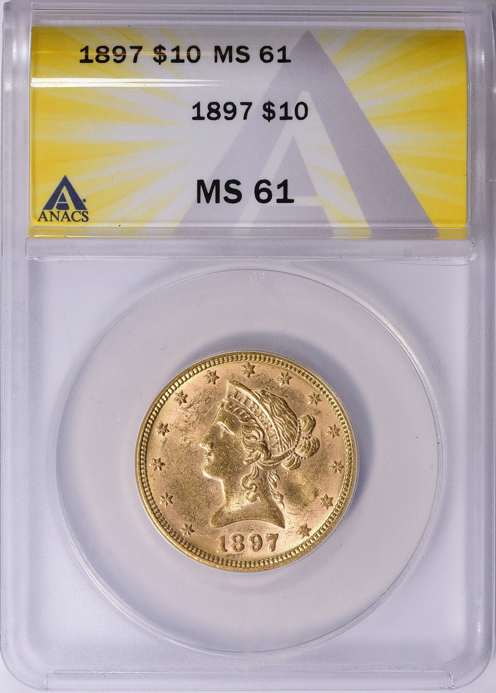 1897 Liberty Gold Eagle ANACS MS-61 (Item 1622771) | GreatCollections ...