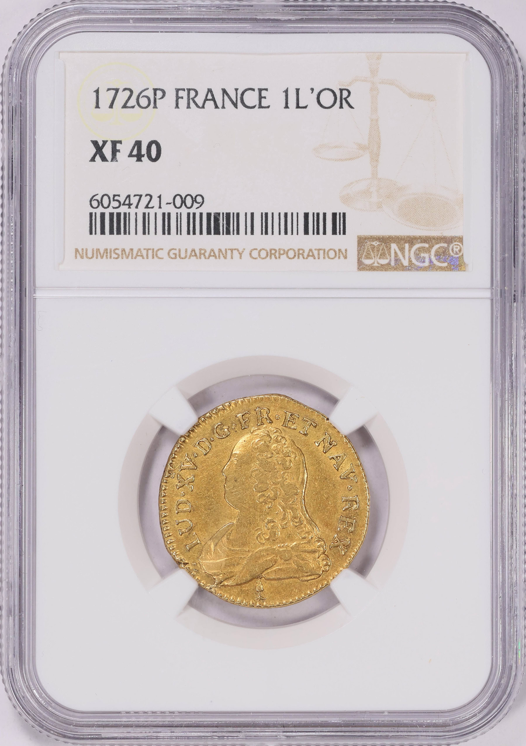 France 1726-P Gold Louis d'Or KM-489.16 NGC XF-40 (AGW = 0.2405 oz ...