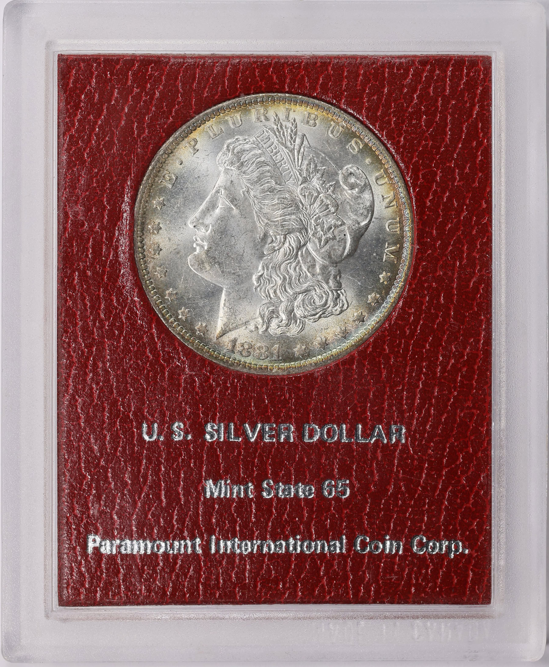 1881-O Morgan Silver Dollar MS-65 (Paramount Red Holder) (Toned) (Item ...