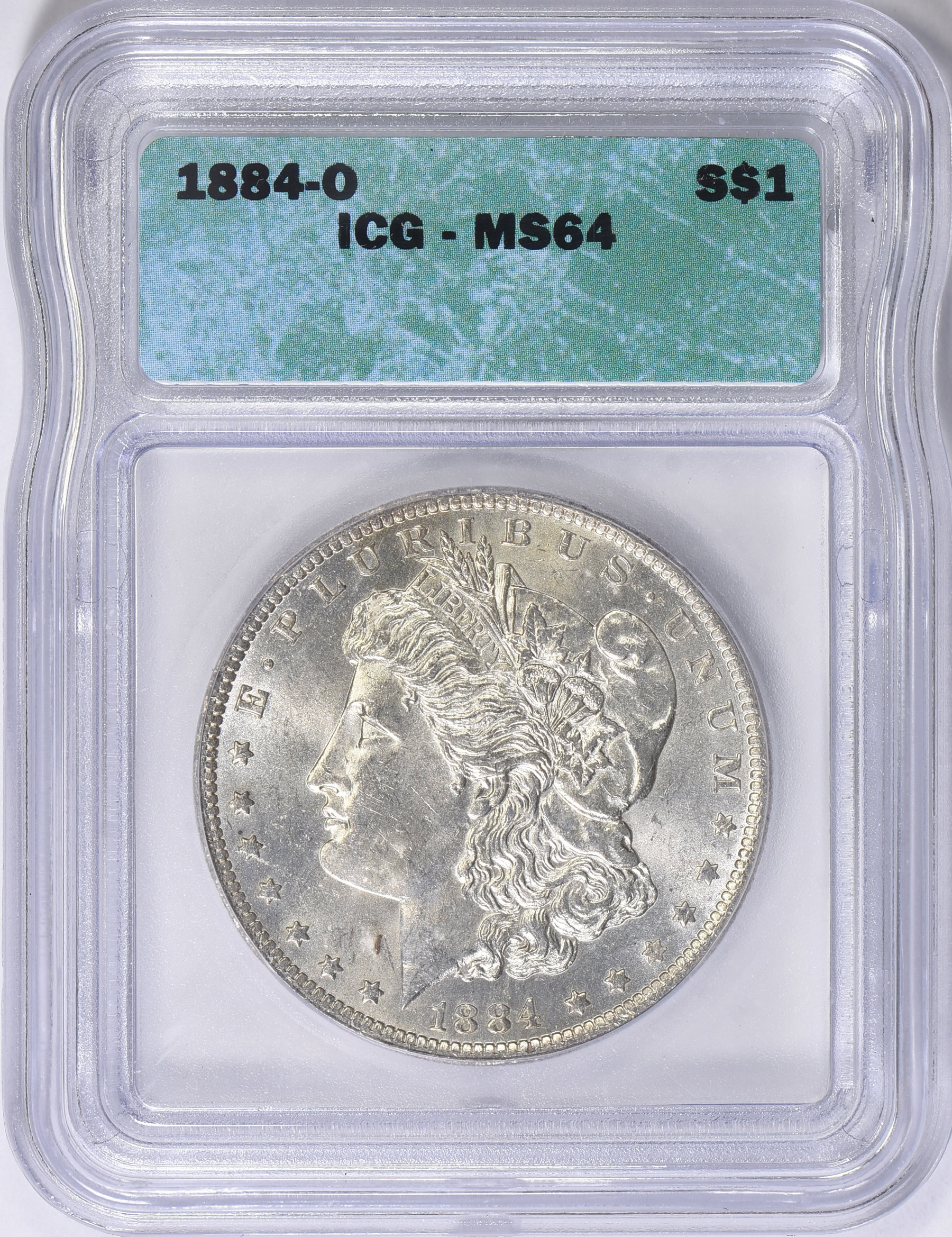 1884-O Morgan Silver Dollar ICG MS-64 (Item 1627719) | GreatCollections Coin Auctions