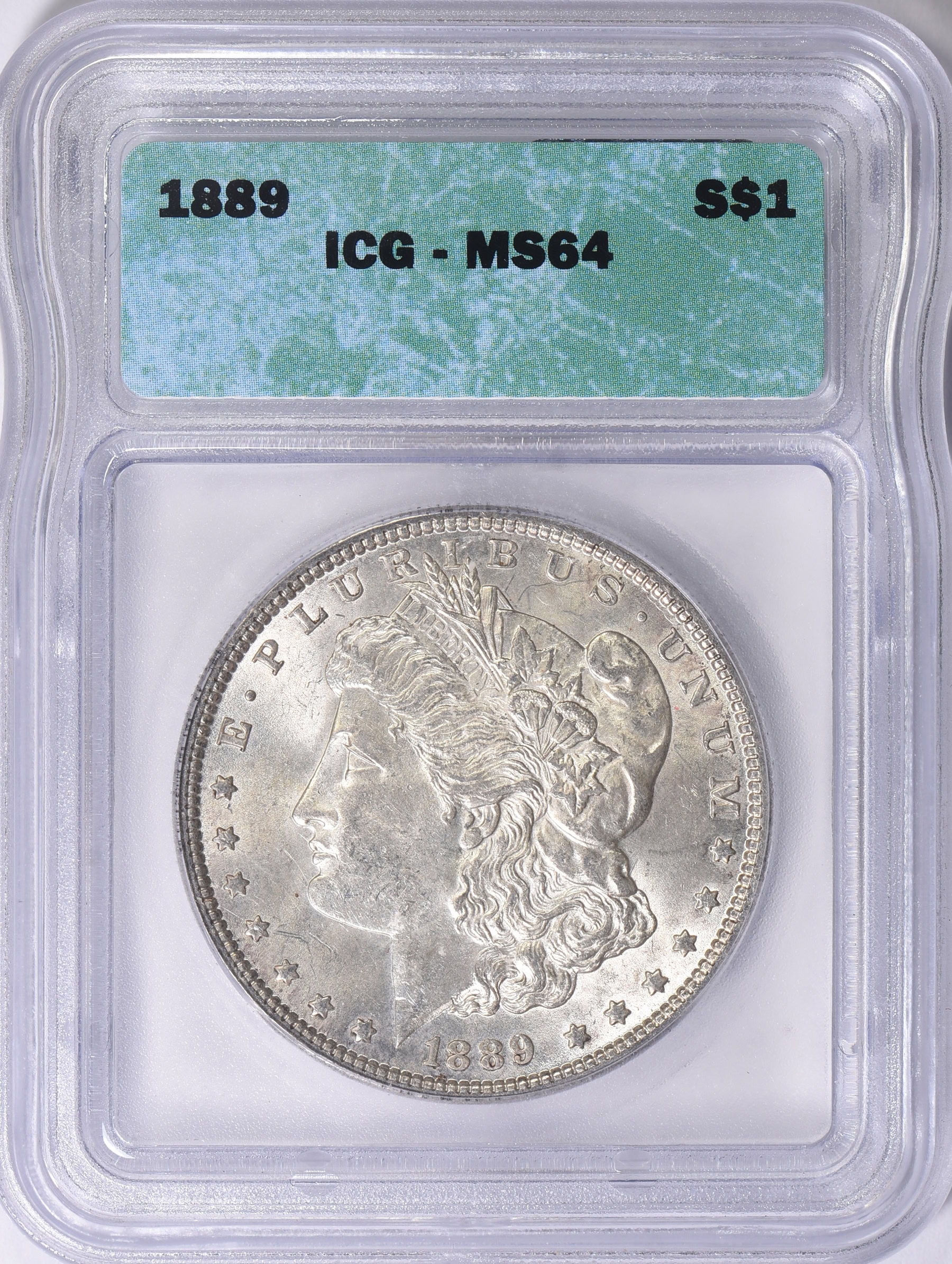 1889 Morgan Silver Dollar ICG MS-64 (Item 1627893) | GreatCollections ...