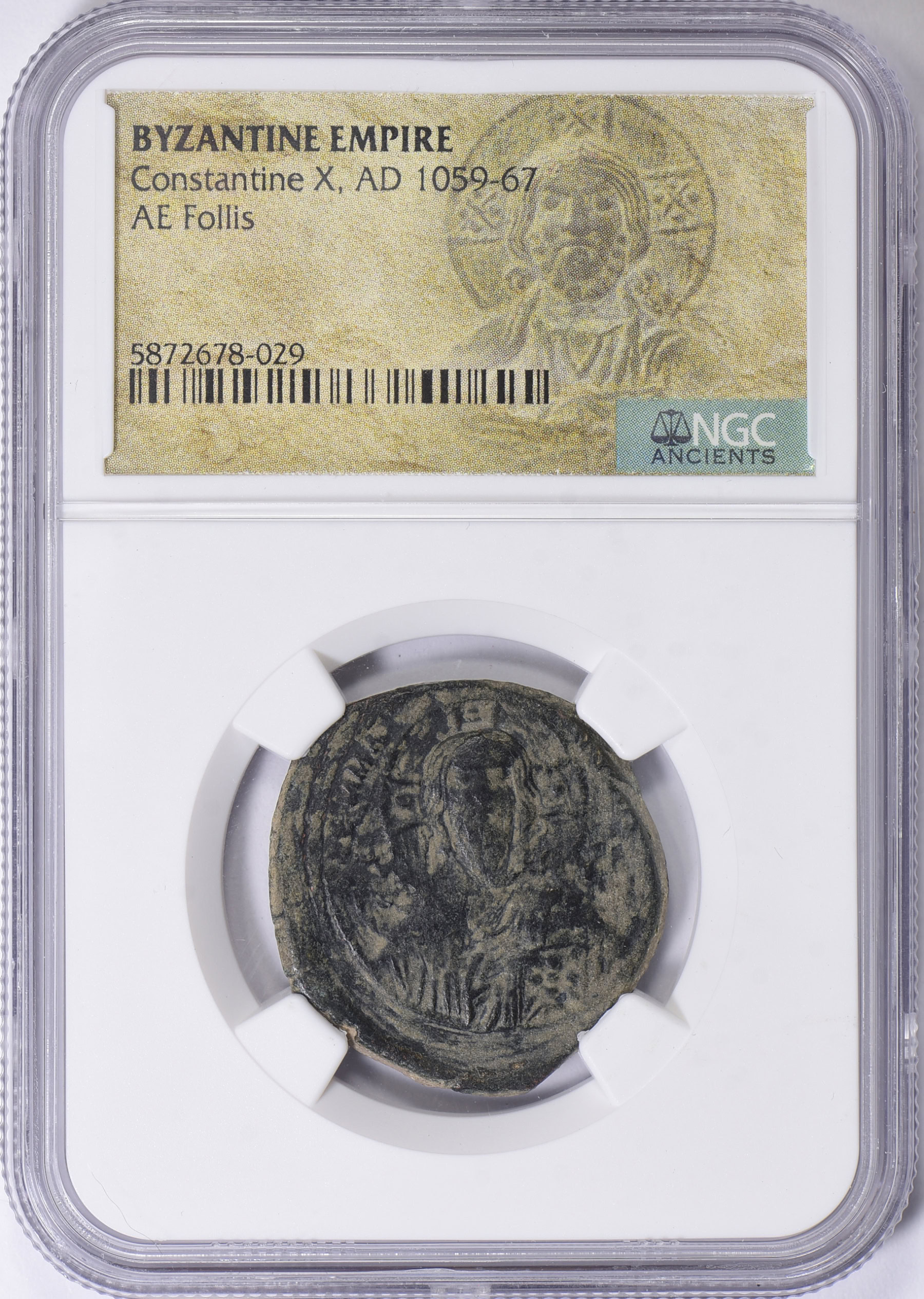 Ancient Byzantine Empire, Constantine X (A.D. 1059-67) AE Follis ...