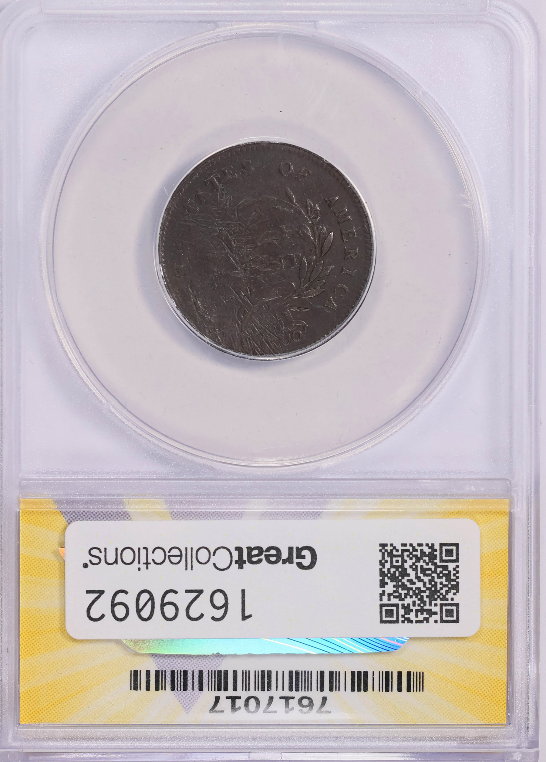 1797 Liberty Cap Half Cent 1 Above 1 Cohen 1 ANACS VF-35 Details (Item ...