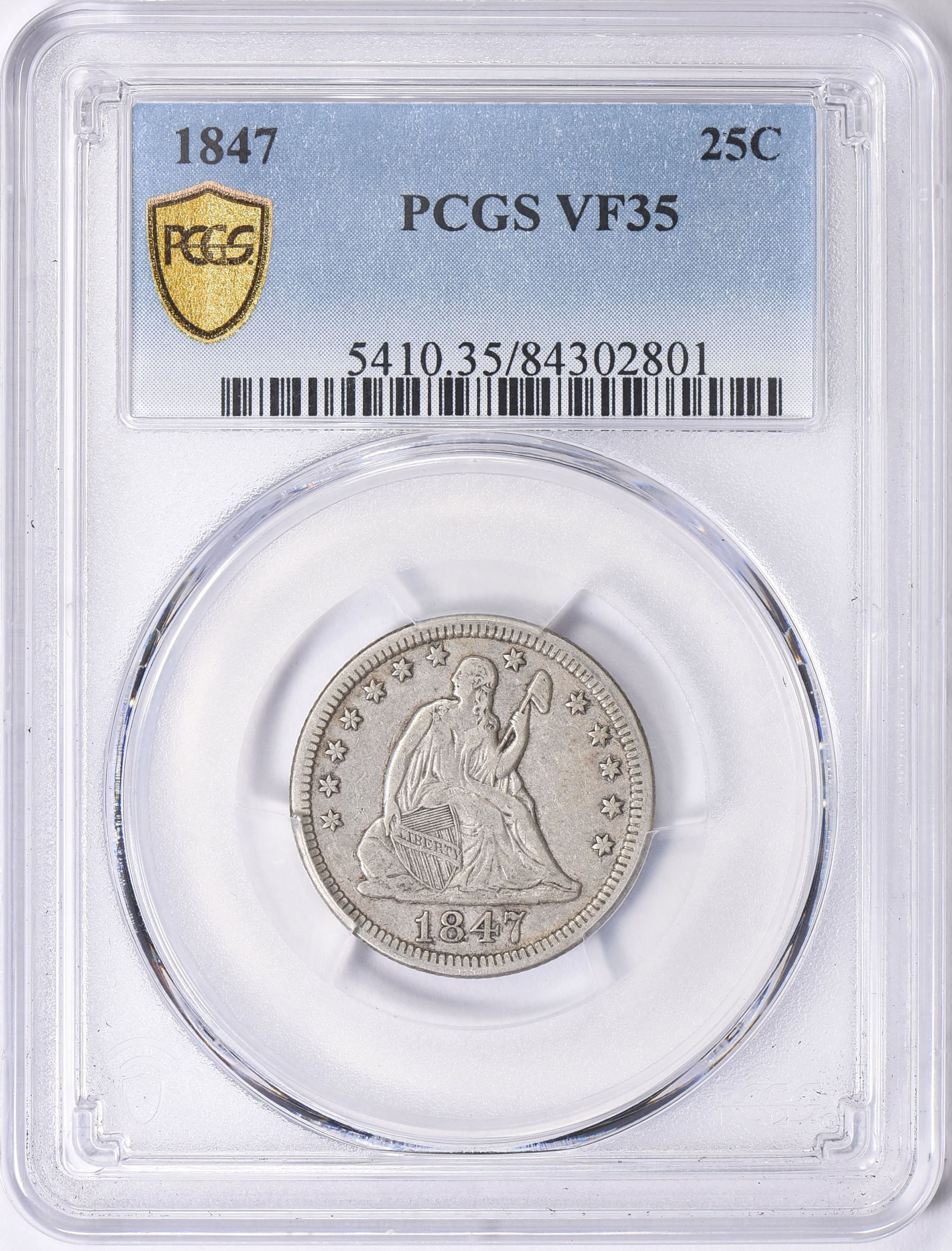 1847 Seated Liberty Quarter PCGS VF-35 (Item 1630143 ...