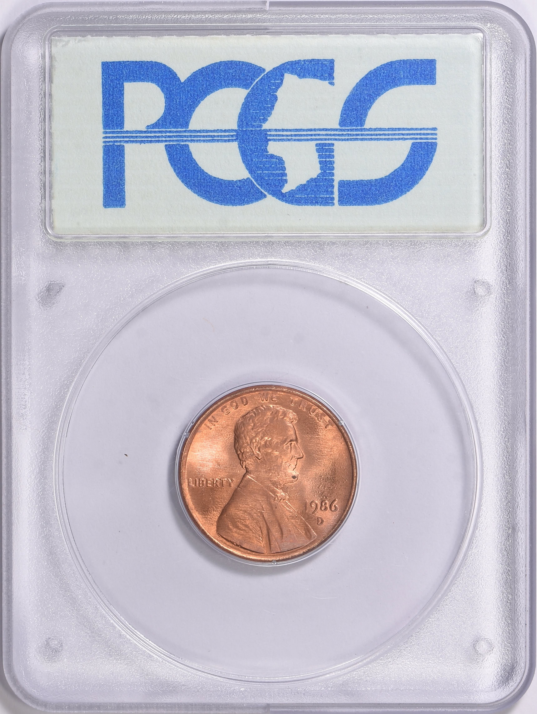 1986-D Lincoln Cent PCGS Prototype Label OGH (1st Gen) (Item 1630365 ...