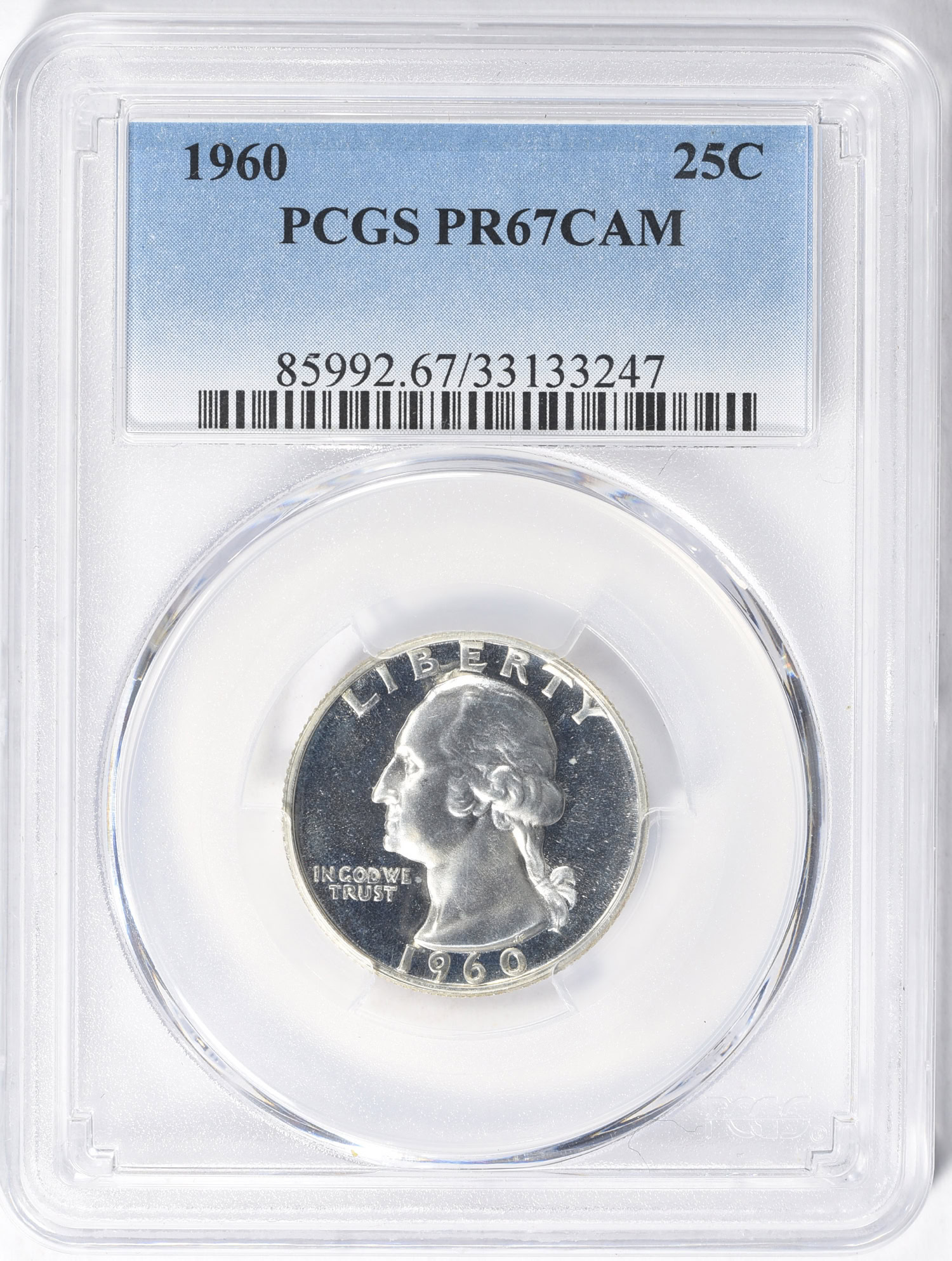 1960 Washington Quarter PCGS Proof-67 CAMEO (Item 1630639 ...