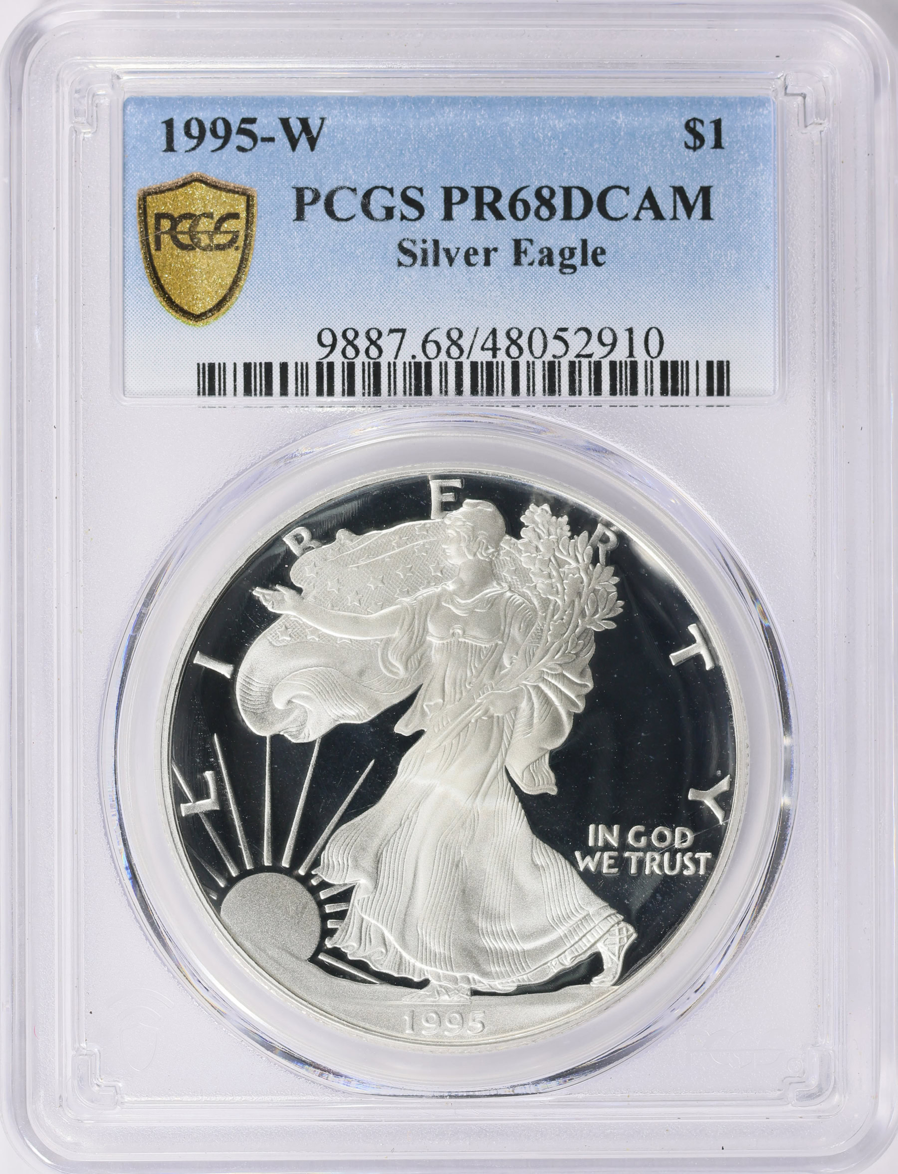 1995-W $1 Silver Eagle PCGS Proof-68 DCAM (Item 1631103 ...