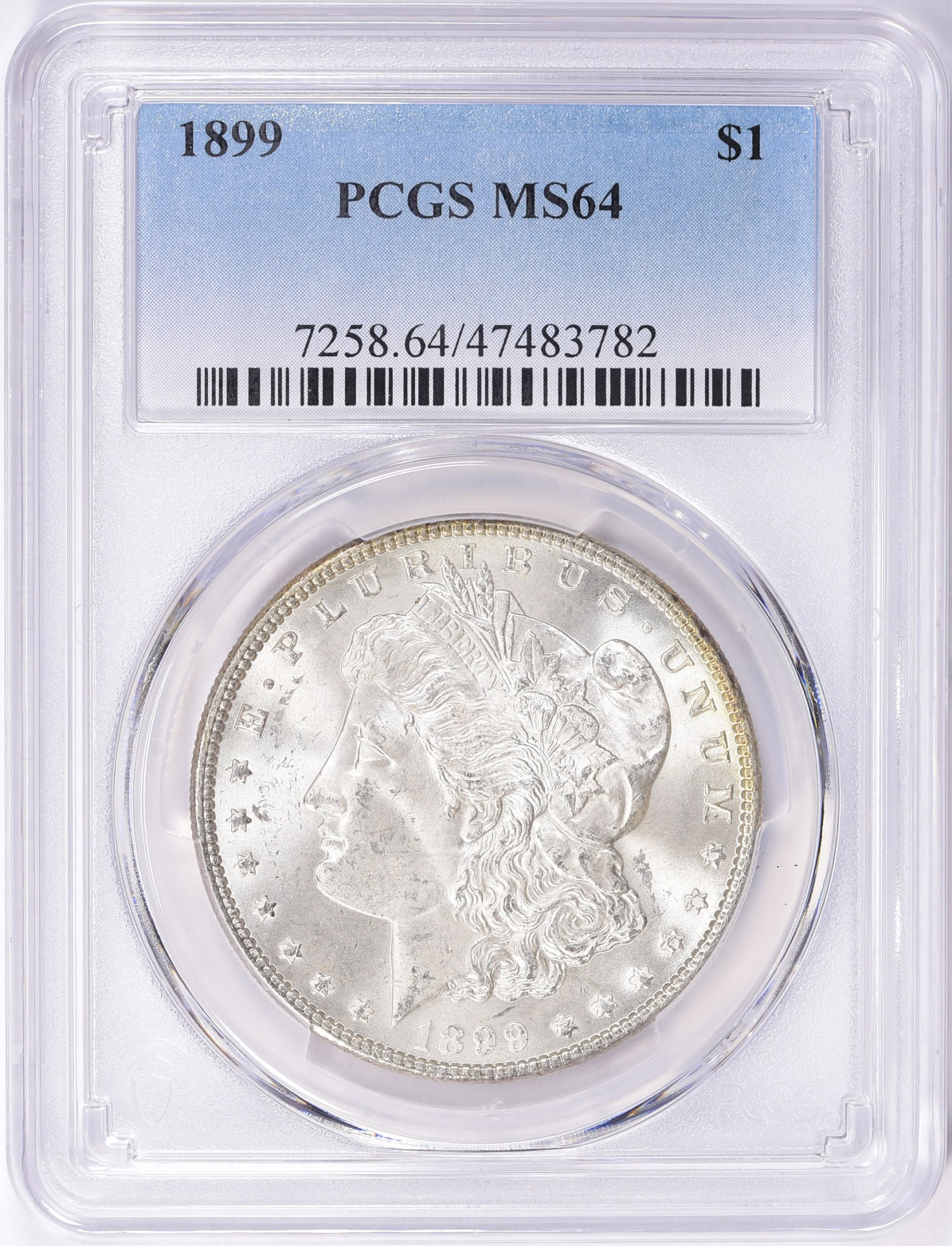 1899 Morgan Silver Dollar PCGS MS-64 (Item 1632544) | GreatCollections Coin Auctions