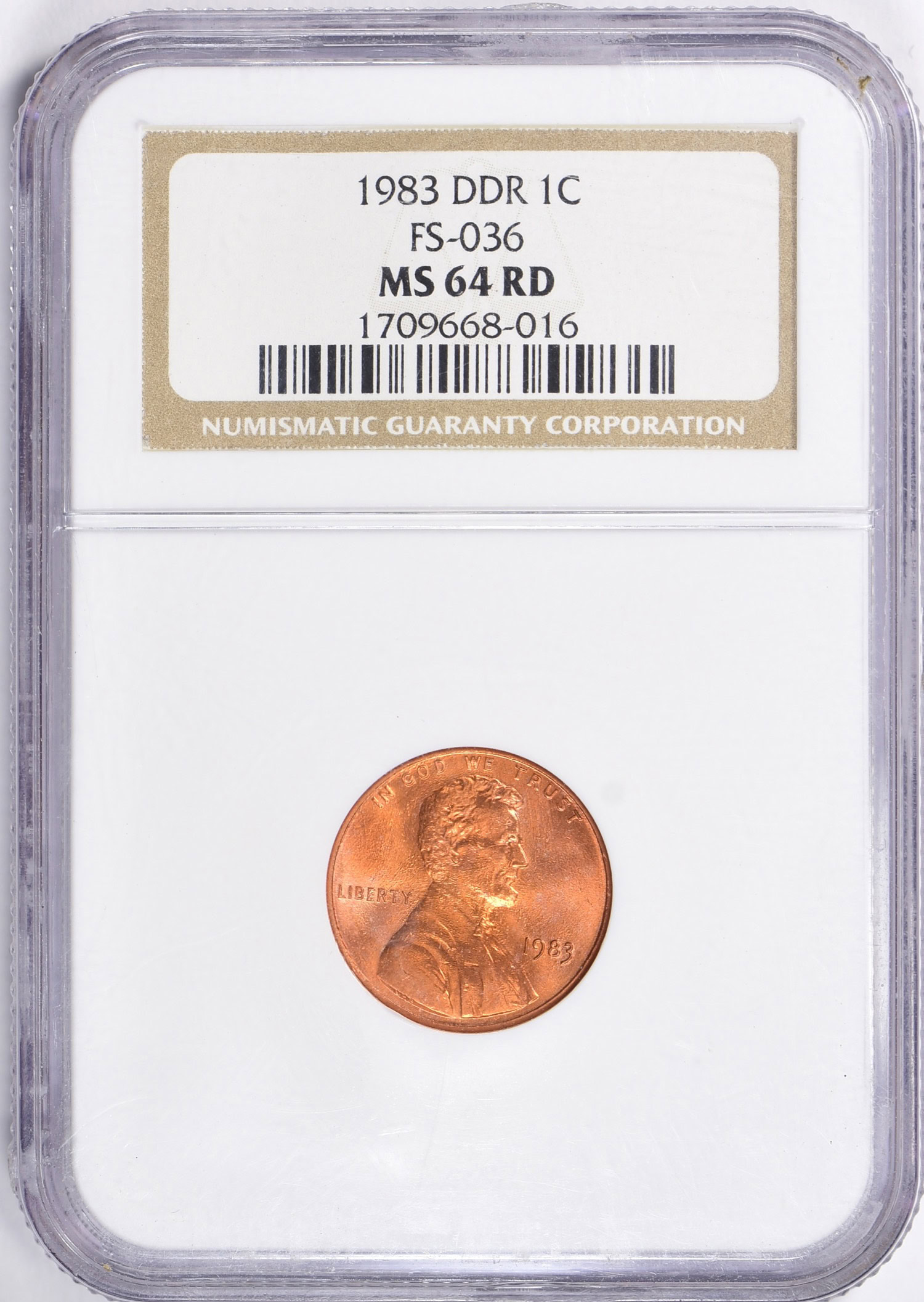 1983 Lincoln Cent Doubled Die Reverse FS-036 NGC MS-64 RD (Item 1632859 ...