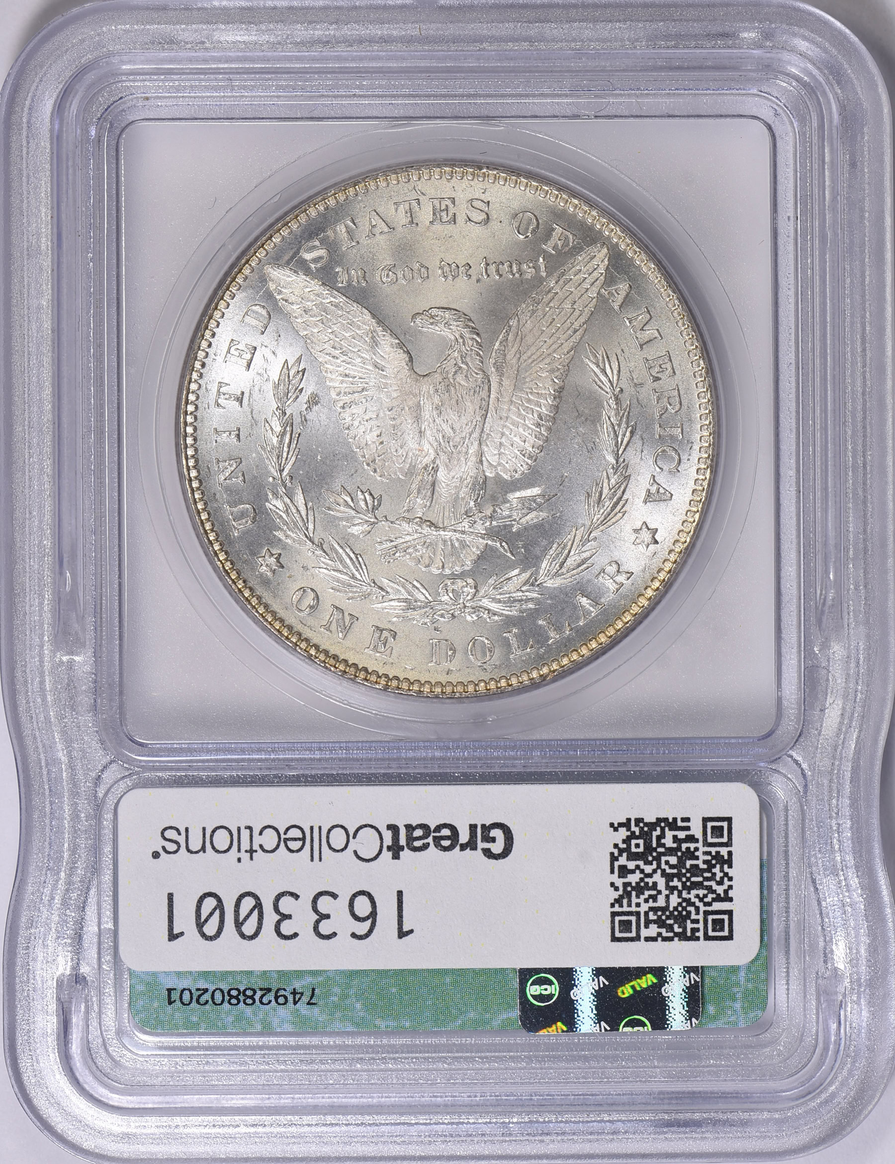 1878 7/8TF Morgan Silver Dollar VAM-38 ICG MS-63 (Item 1633001) | GreatCollections Coin Auctions