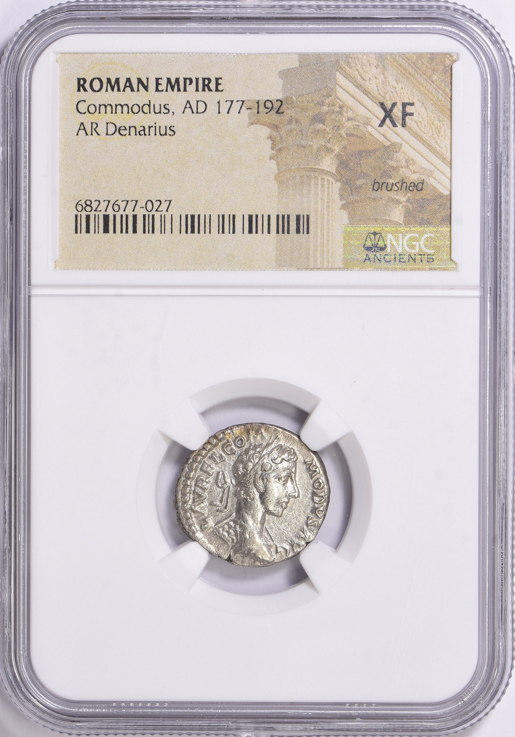 Ancient Roman Empire, Commodus (A.D. 177-192) A.D. 180 AR Denarius Rome ...