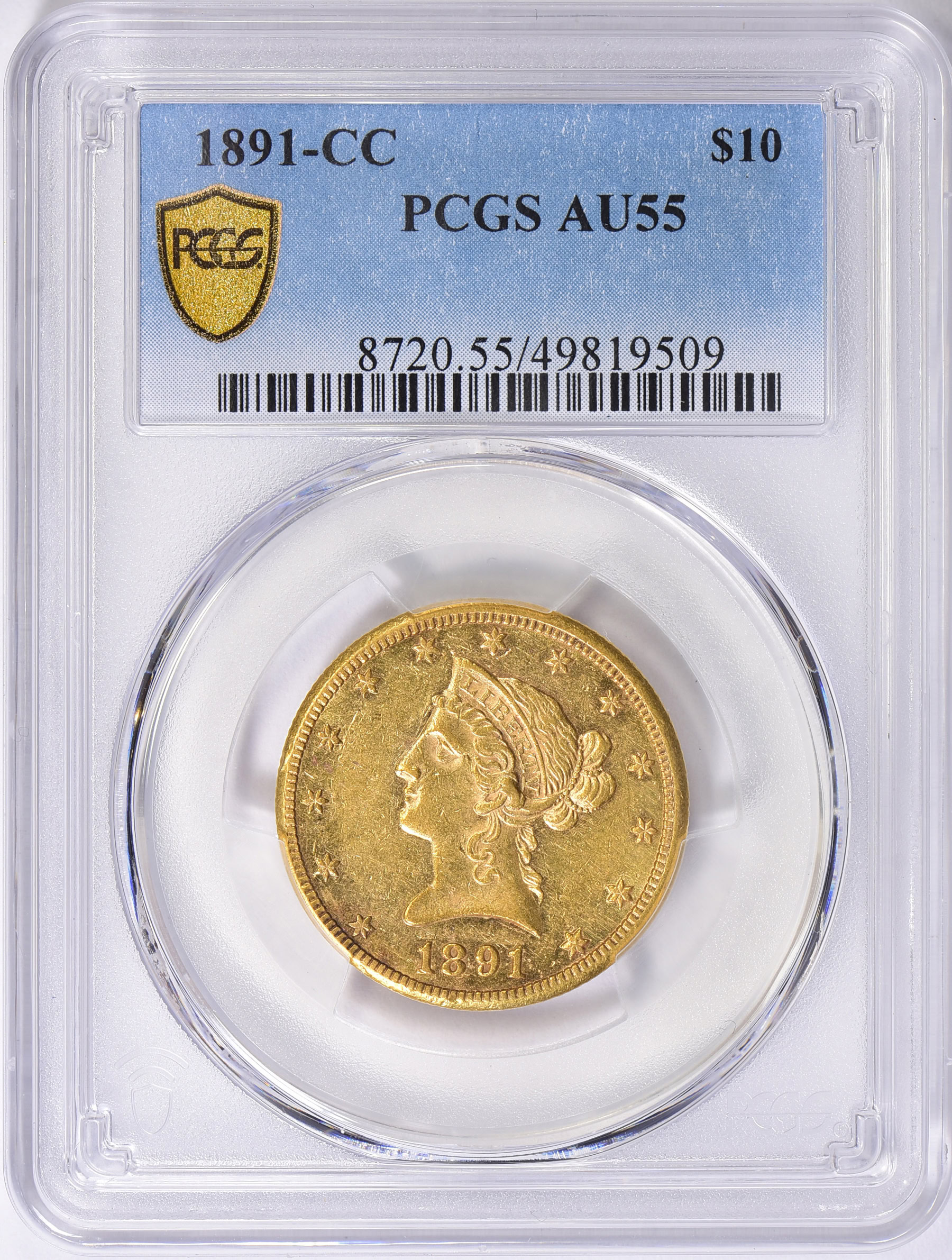 1891-CC Liberty Gold Eagle PCGS AU-55 (Item 1633510) | GreatCollections Coin Auctions