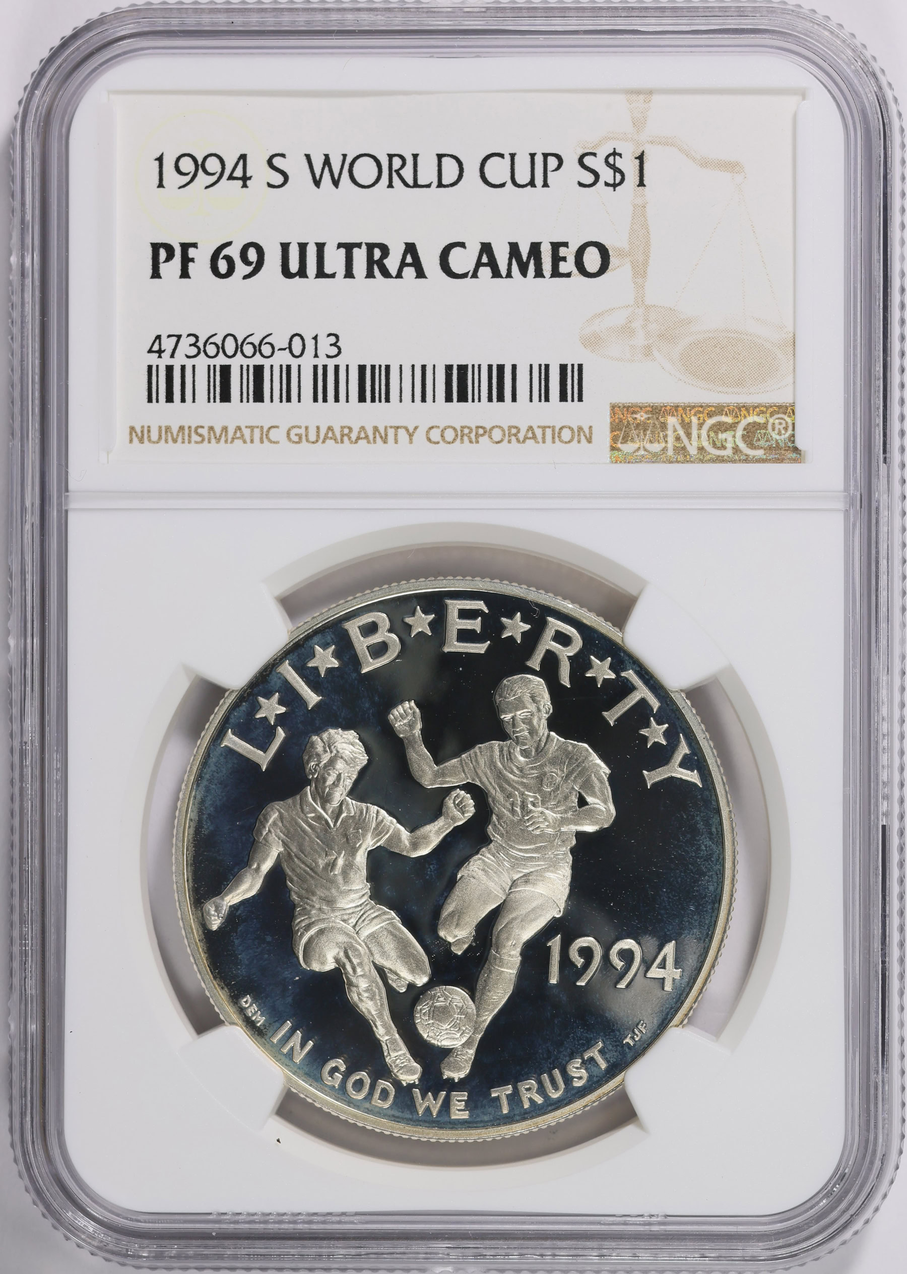 1994-S World Cup Tournament Silver Dollar NGC Proof-69 UC (Item 1634253 ...