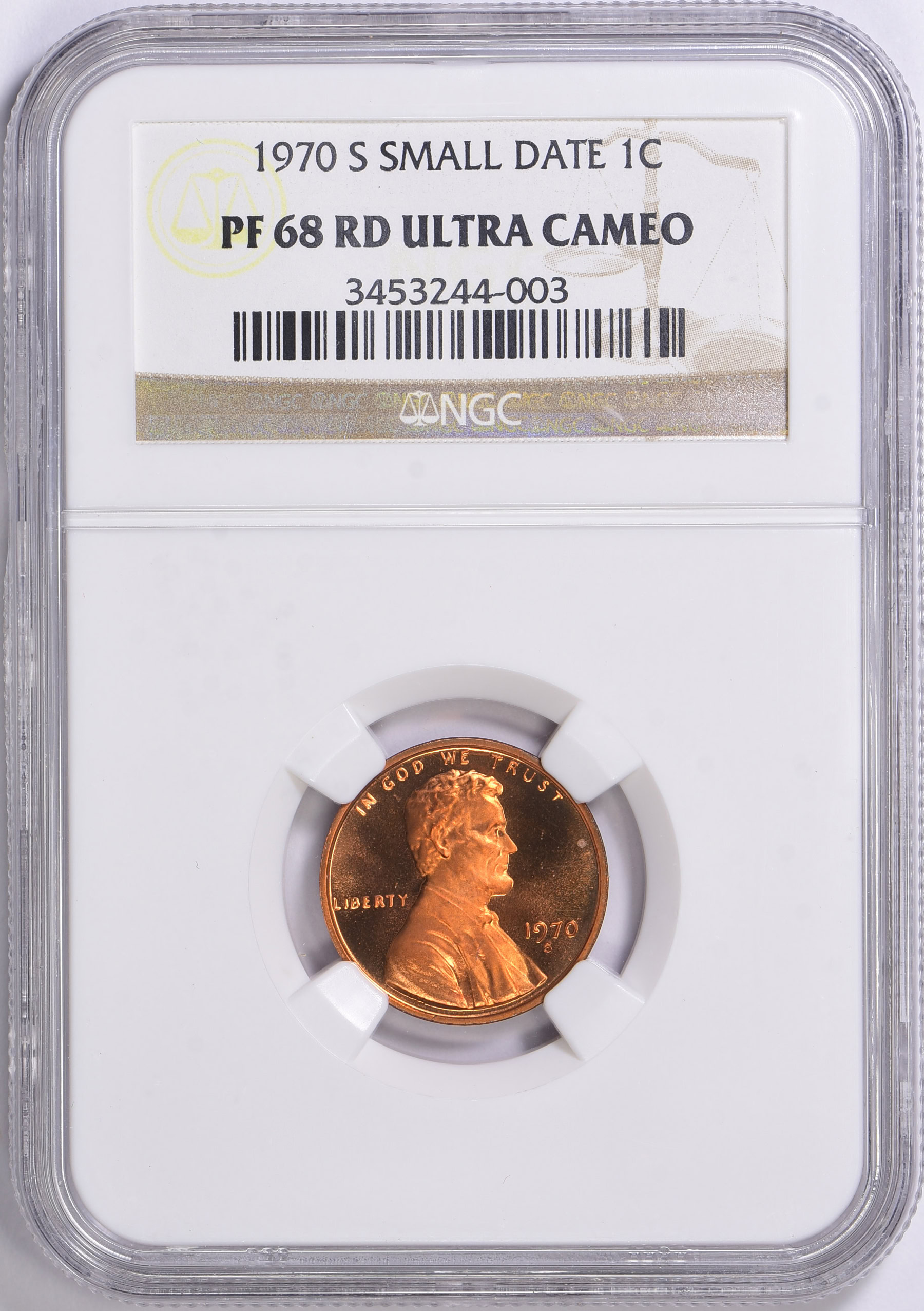 1970-S Lincoln Cent Small Date NGC Proof-68 UC (Item 1634761 ...