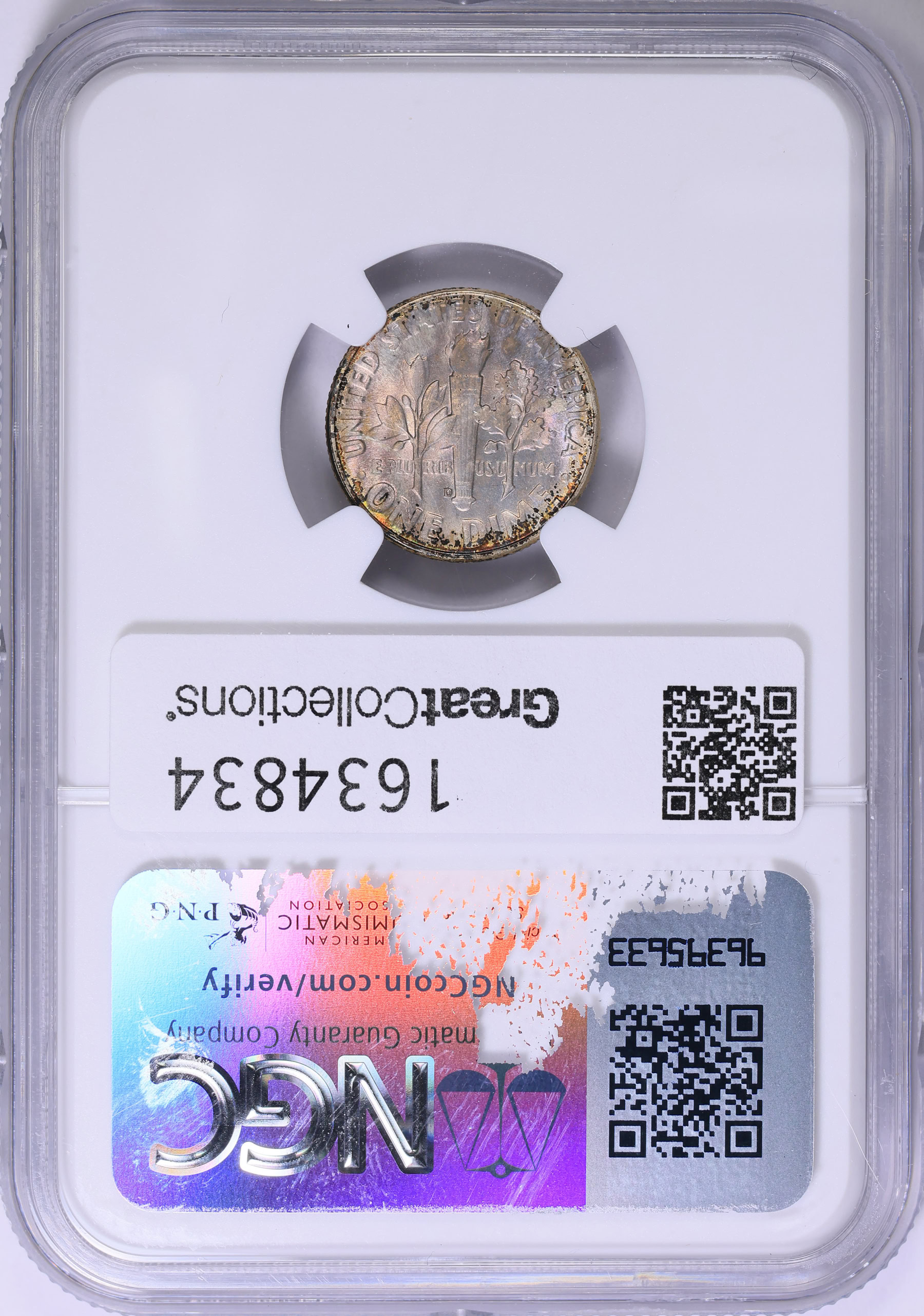 1950-D Roosevelt Dime NGC MS-68 FT (Toned) (Item 1634834 ...