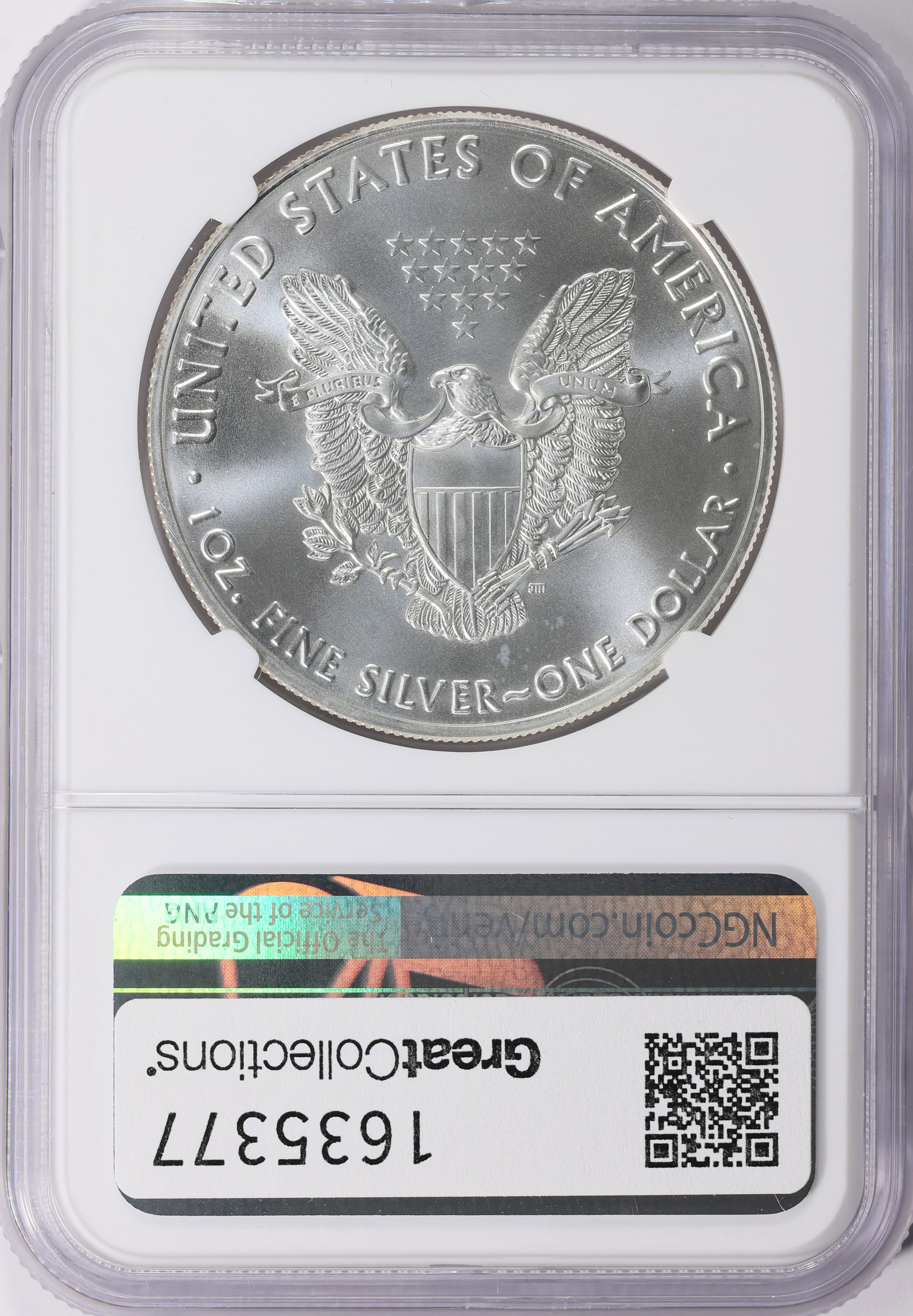 2020 $1 Silver Eagle Early Releases NGC MS-69 (Donald Trump Label ...