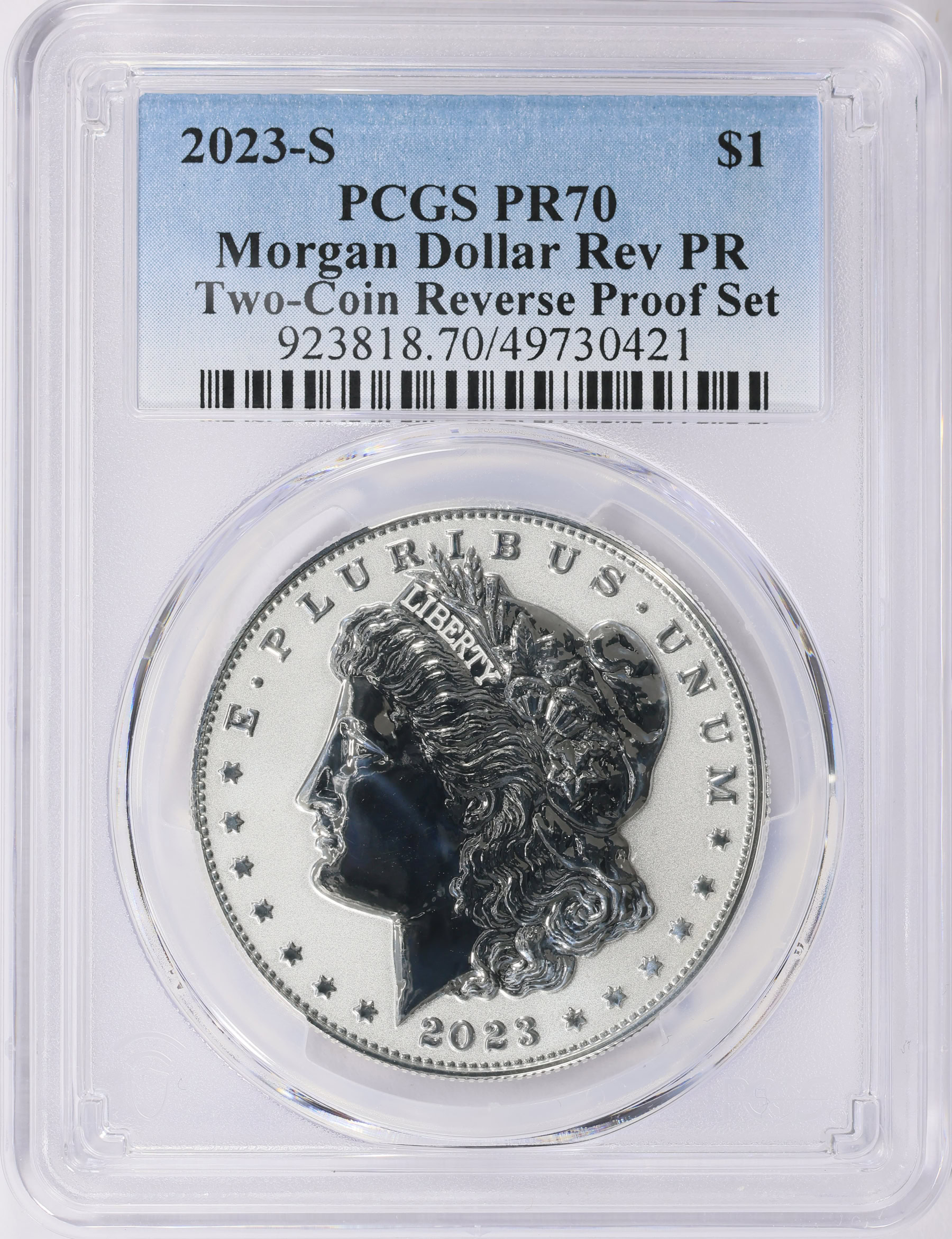 2023-S Morgan Silver Dollar Reverse Proof PCGS Proof-70 | PCGS Cert ...