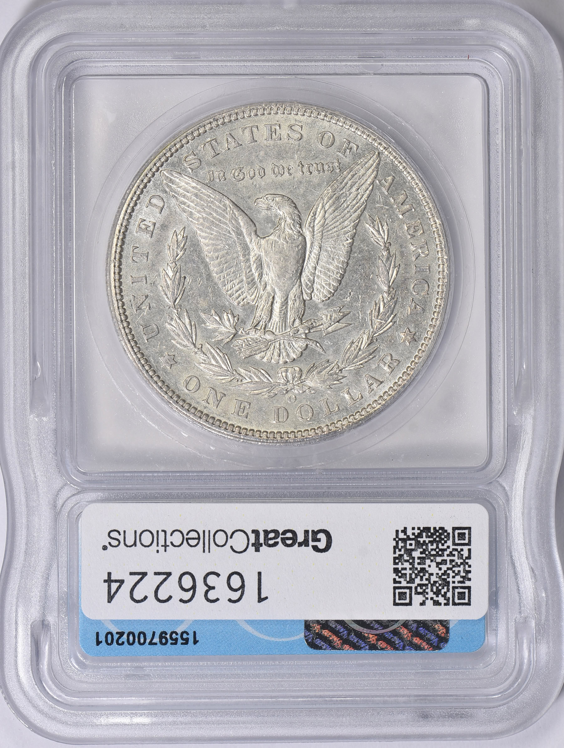 1895-O Morgan Silver Dollar ICG AU-53 (Item 1636224) | GreatCollections Coin Auctions