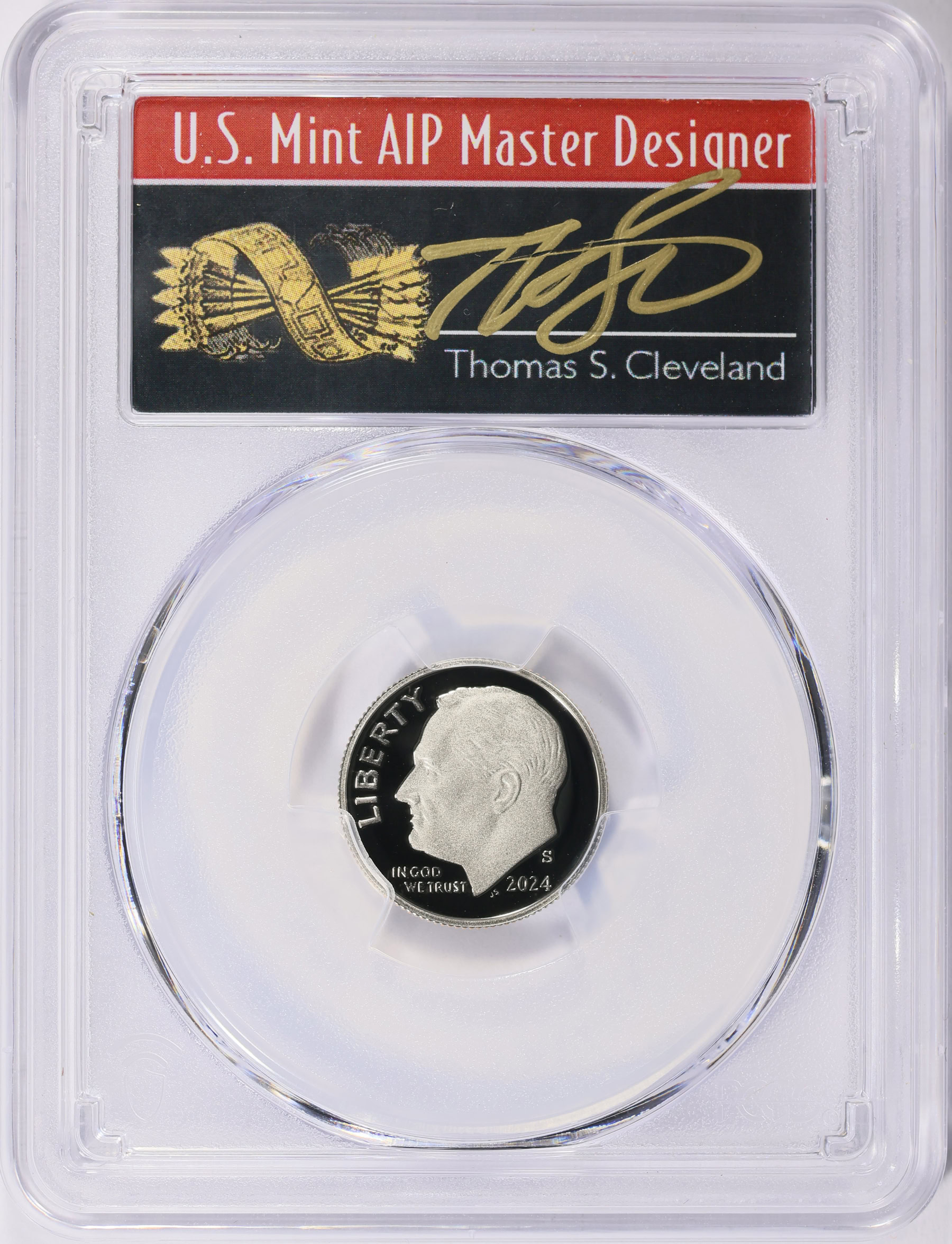 2024-S Roosevelt Dime First Strike PCGS Proof-70 DCAM (Thomas Cleveland ...