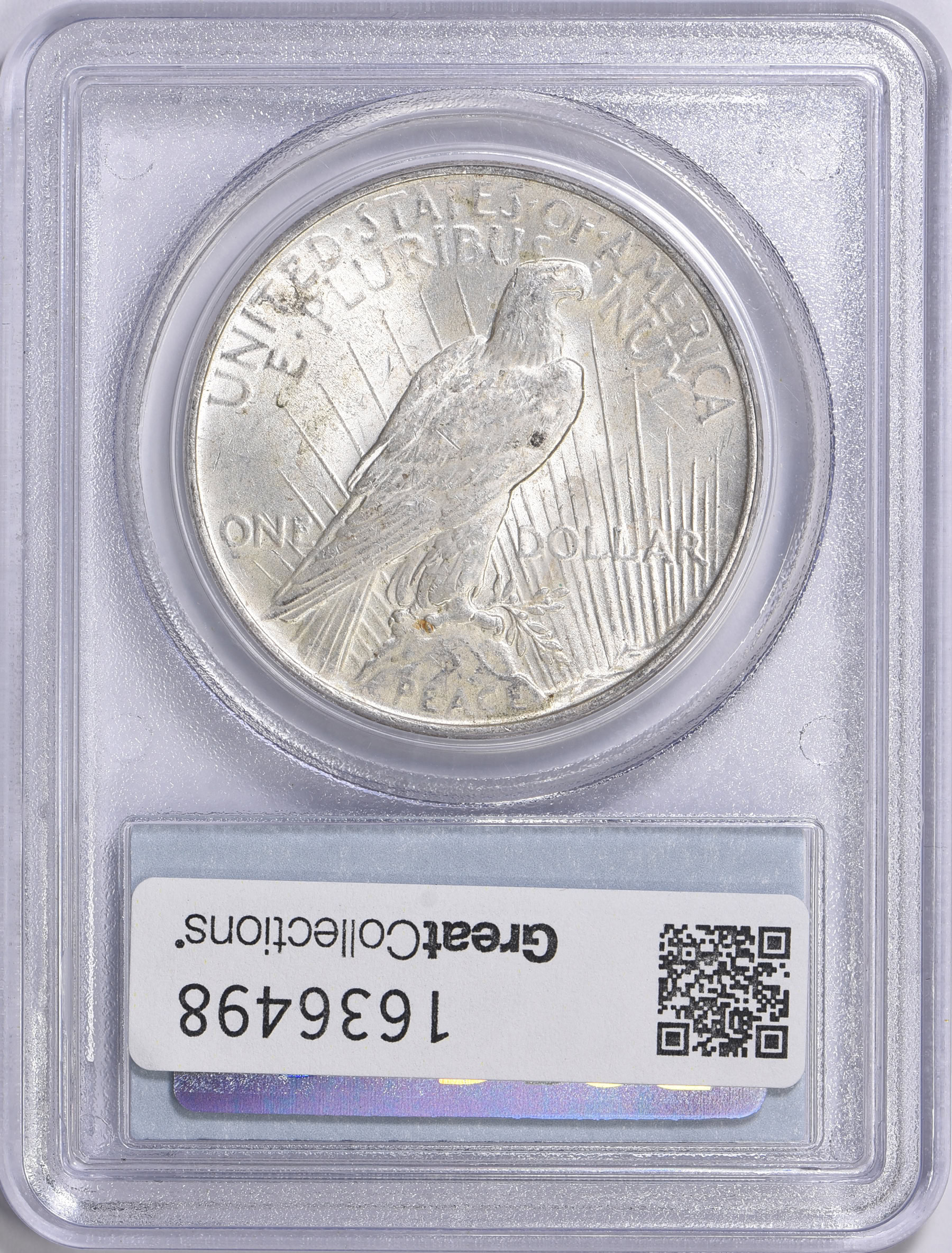 1922 Peace Silver Dollar VAM-2C Extra Hair Top 50 PCGS MS-61 (Item ...