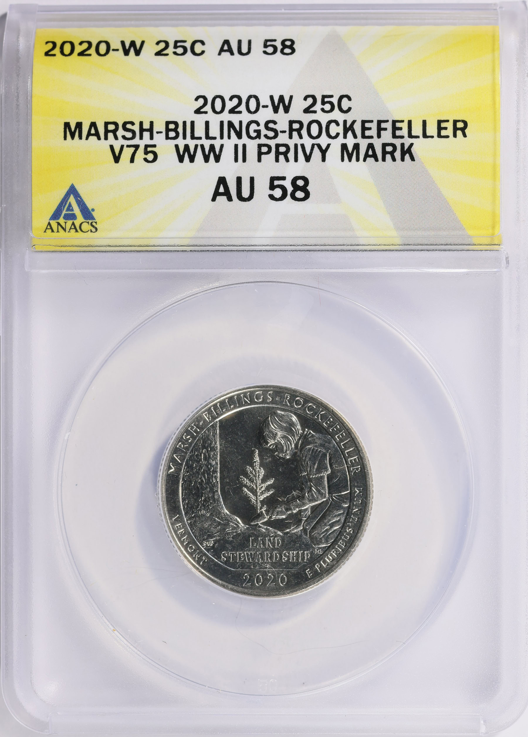 2020-W America the Beautiful Quarter Marsh-Billings Rockefeller ...
