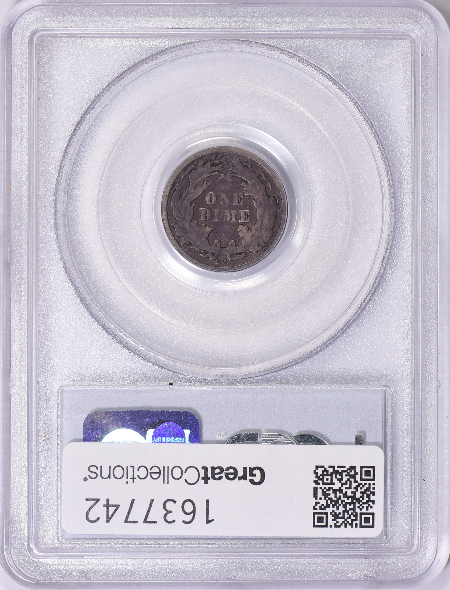 1874-CC Seated Liberty Dime Arrows PCGS F-12 (Item 1637742) | GreatCollections Coin Auctions