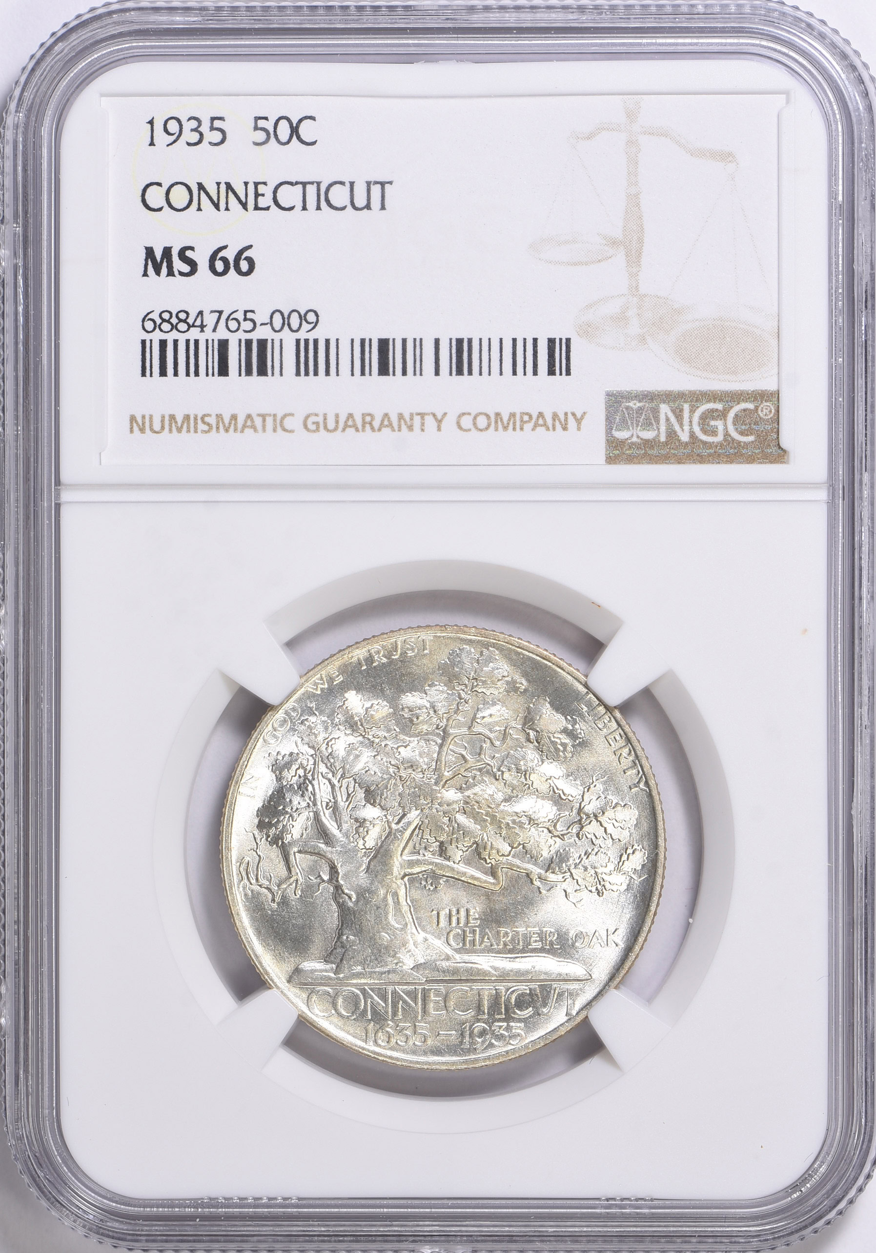 1935 Connecticut Tercentenary Half Dollar NGC MS-66 (Item 1638403) | GreatCollections Coin Auctions