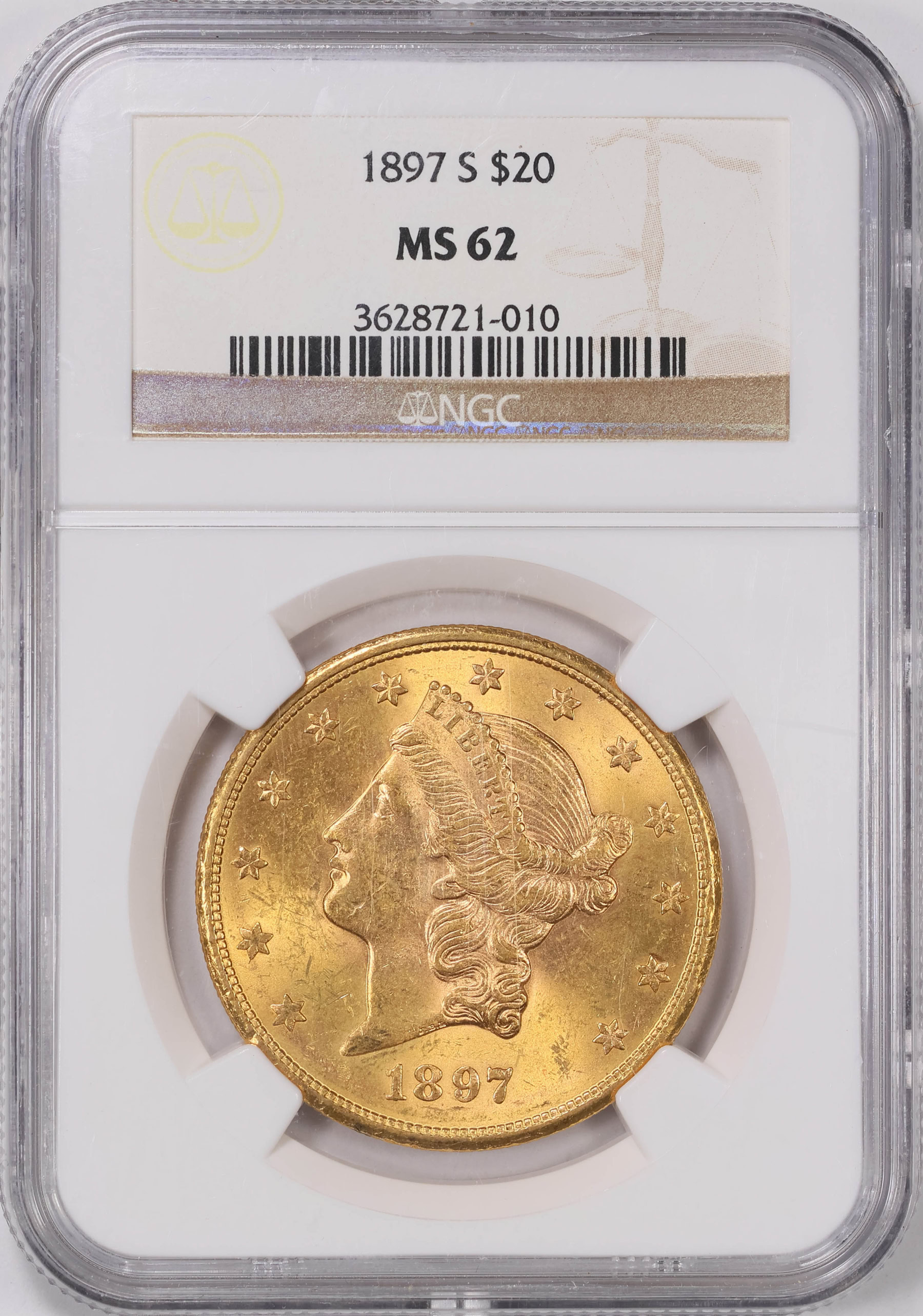1897-S Liberty Gold Double Eagle NGC MS-62 (Item 1638840 ...