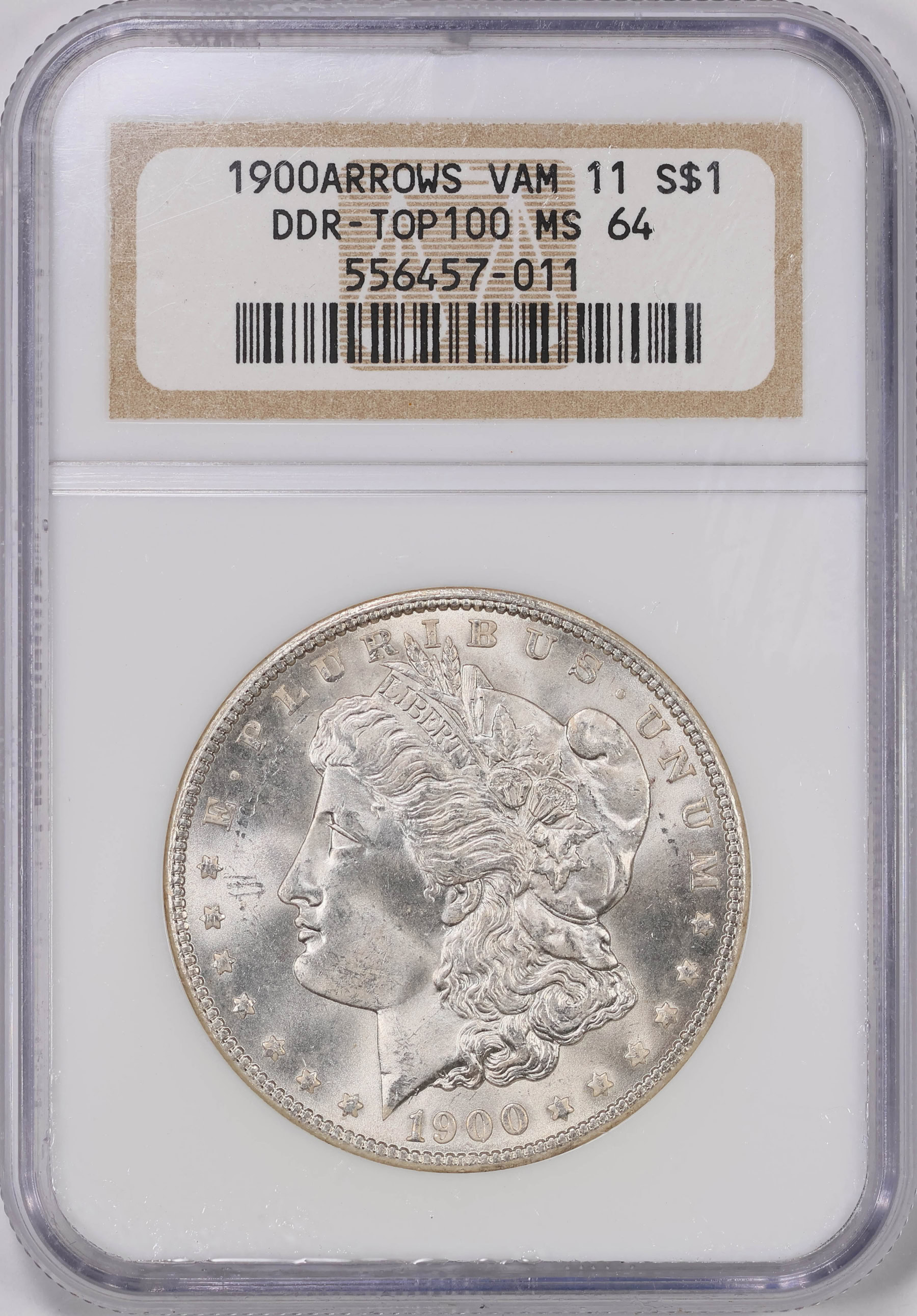 1900 Morgan Silver Dollar Arrows VAM-11 DDR Top 100 NGC MS-64 (Item 1638966) | GreatCollections ...
