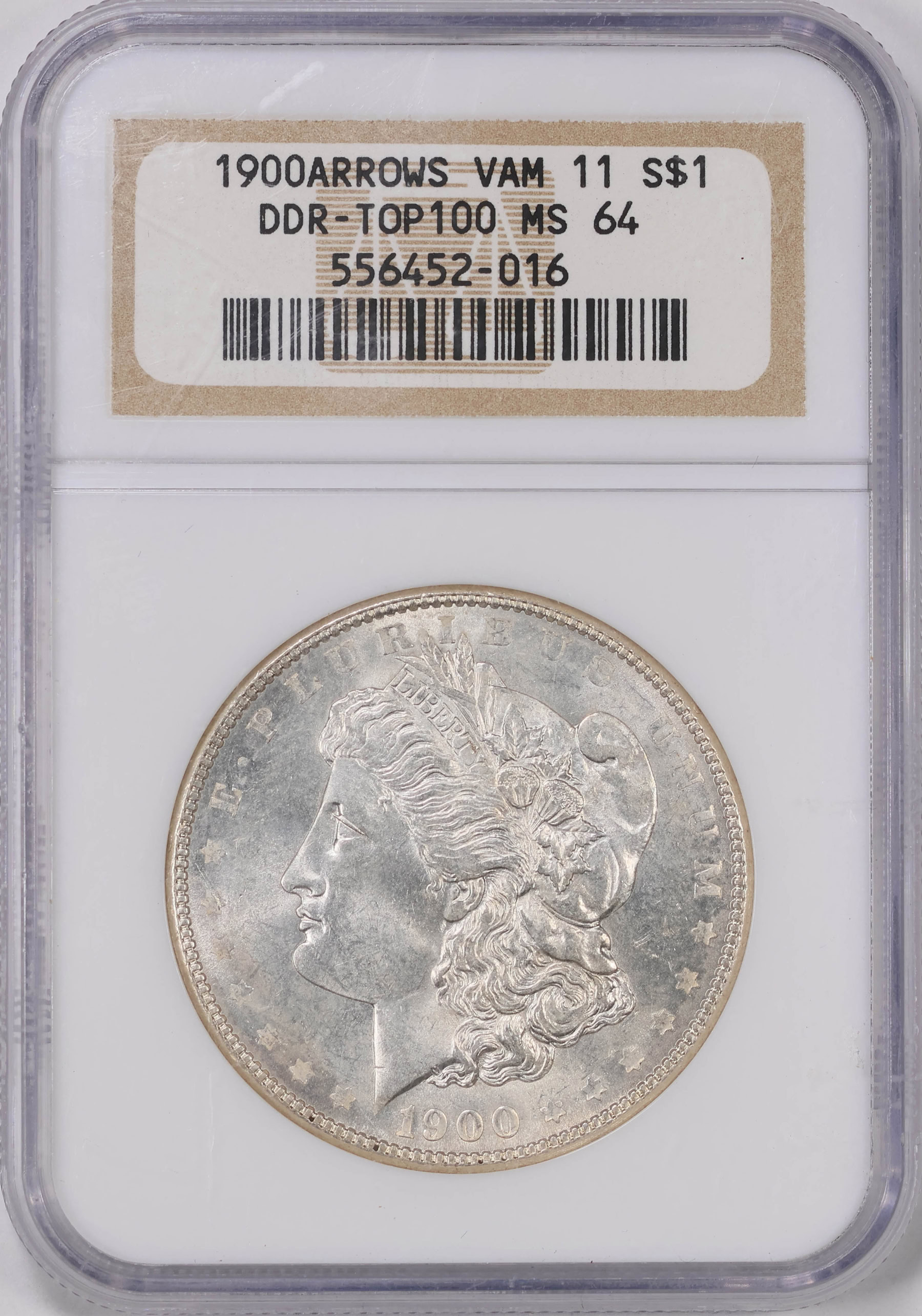 1900 Morgan Silver Dollar Arrows VAM-11 DDR Top 100 NGC MS-64 (Item 1638967) | GreatCollections ...