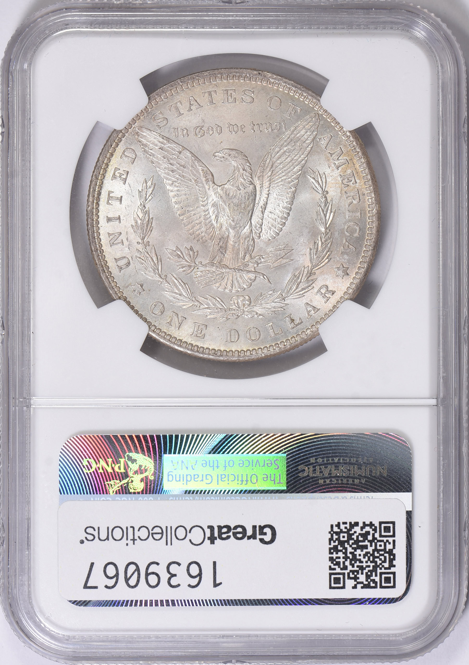 1890 Morgan Silver Dollar NGC MS-62 (Item 1639067) | GreatCollections Coin Auctions