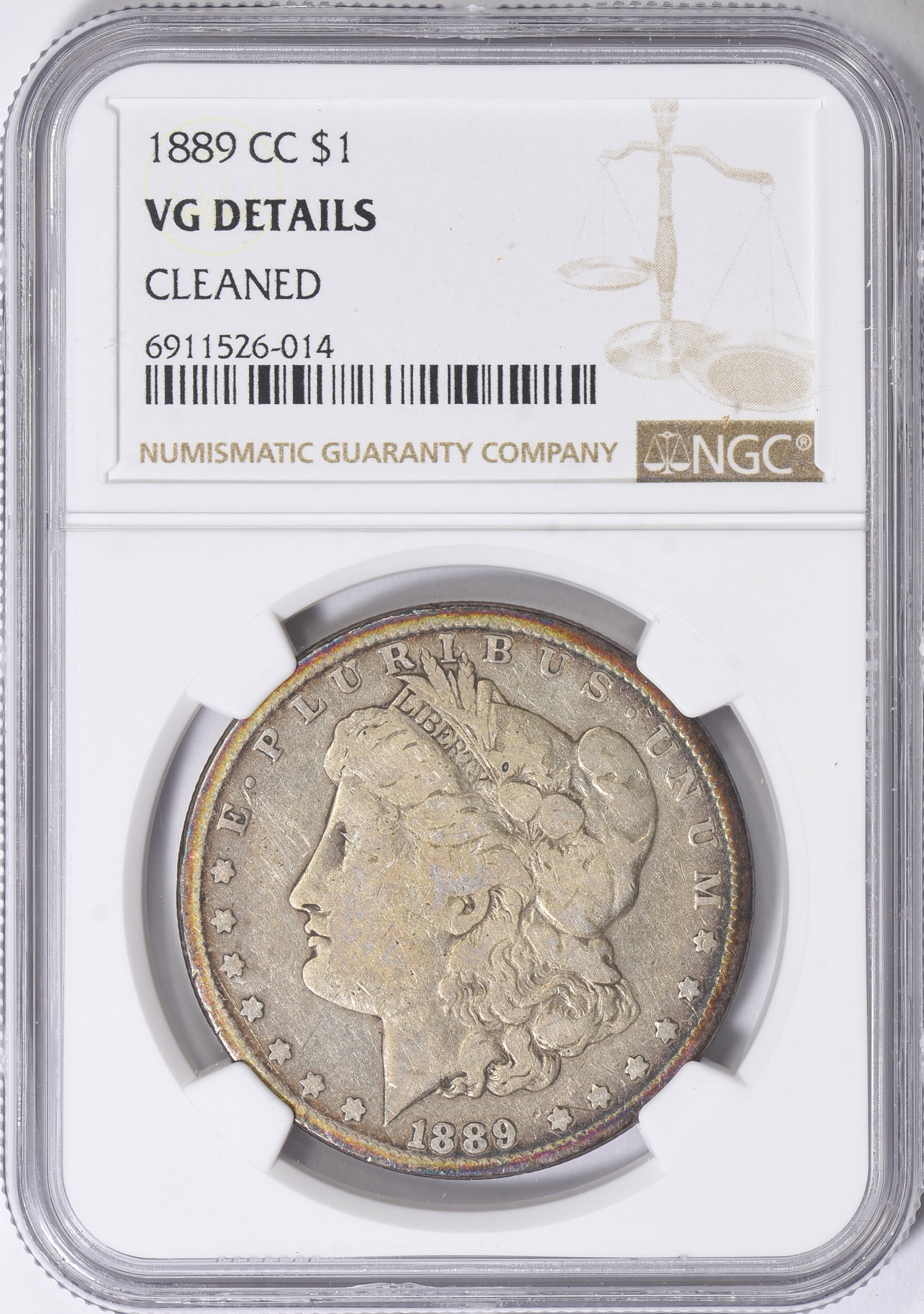 1889-CC Morgan Silver Dollar NGC VG Details (Item 1639360) | GreatCollections Coin Auctions